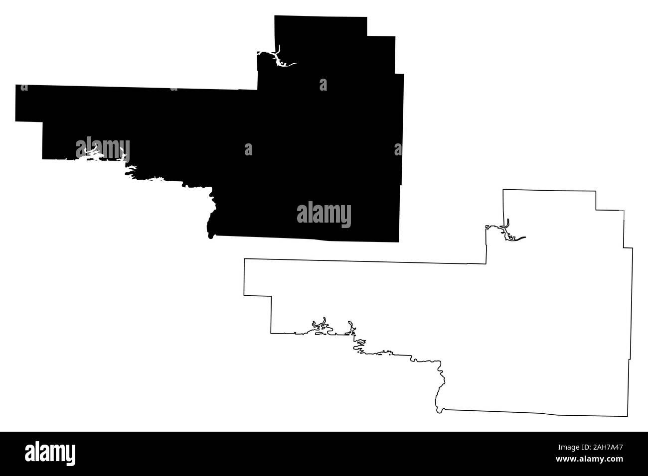 Hot spring arkansas map Stock Vector Images - Alamy