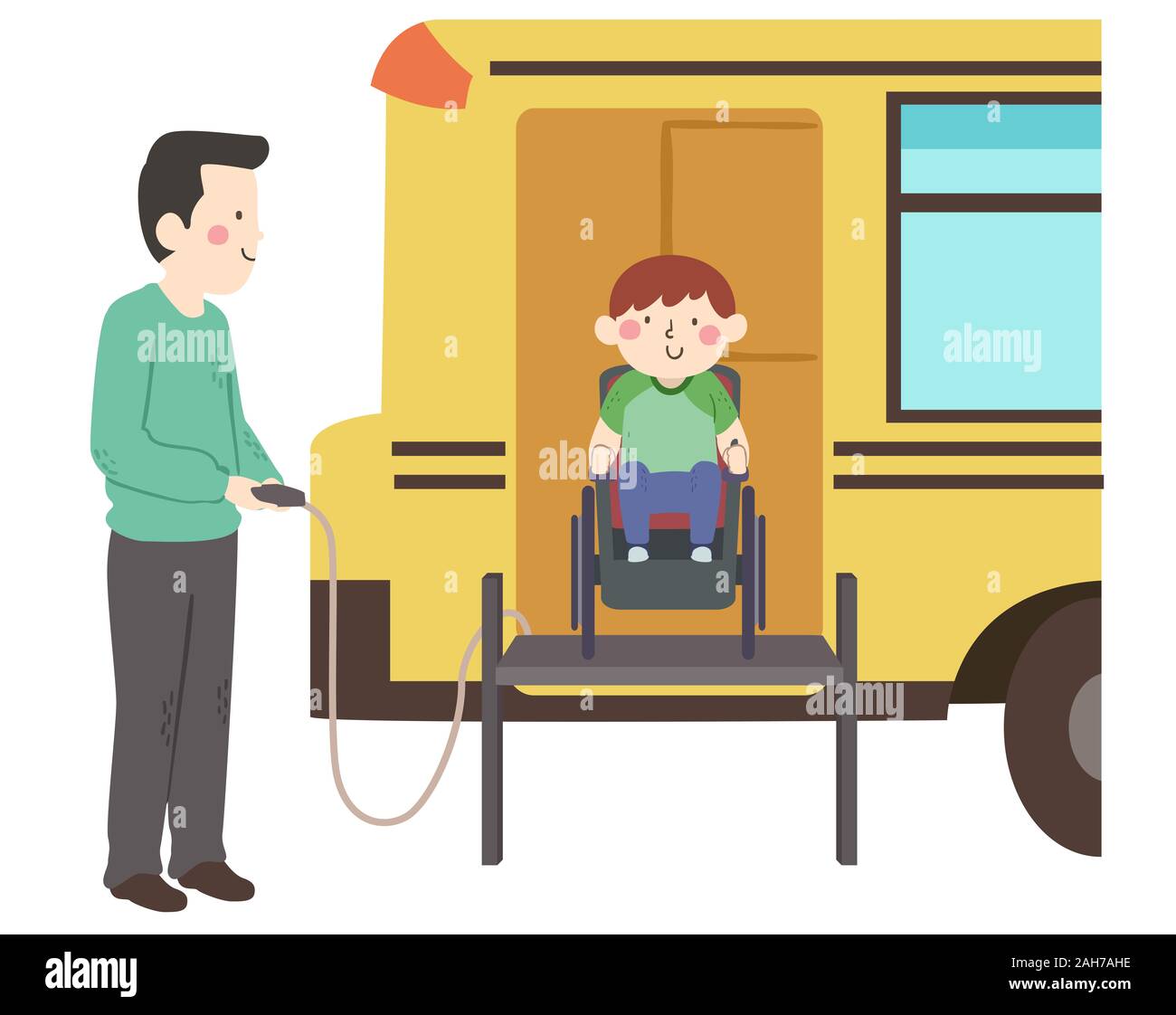 Disability school bus hi-res stock photography and images - Alamy