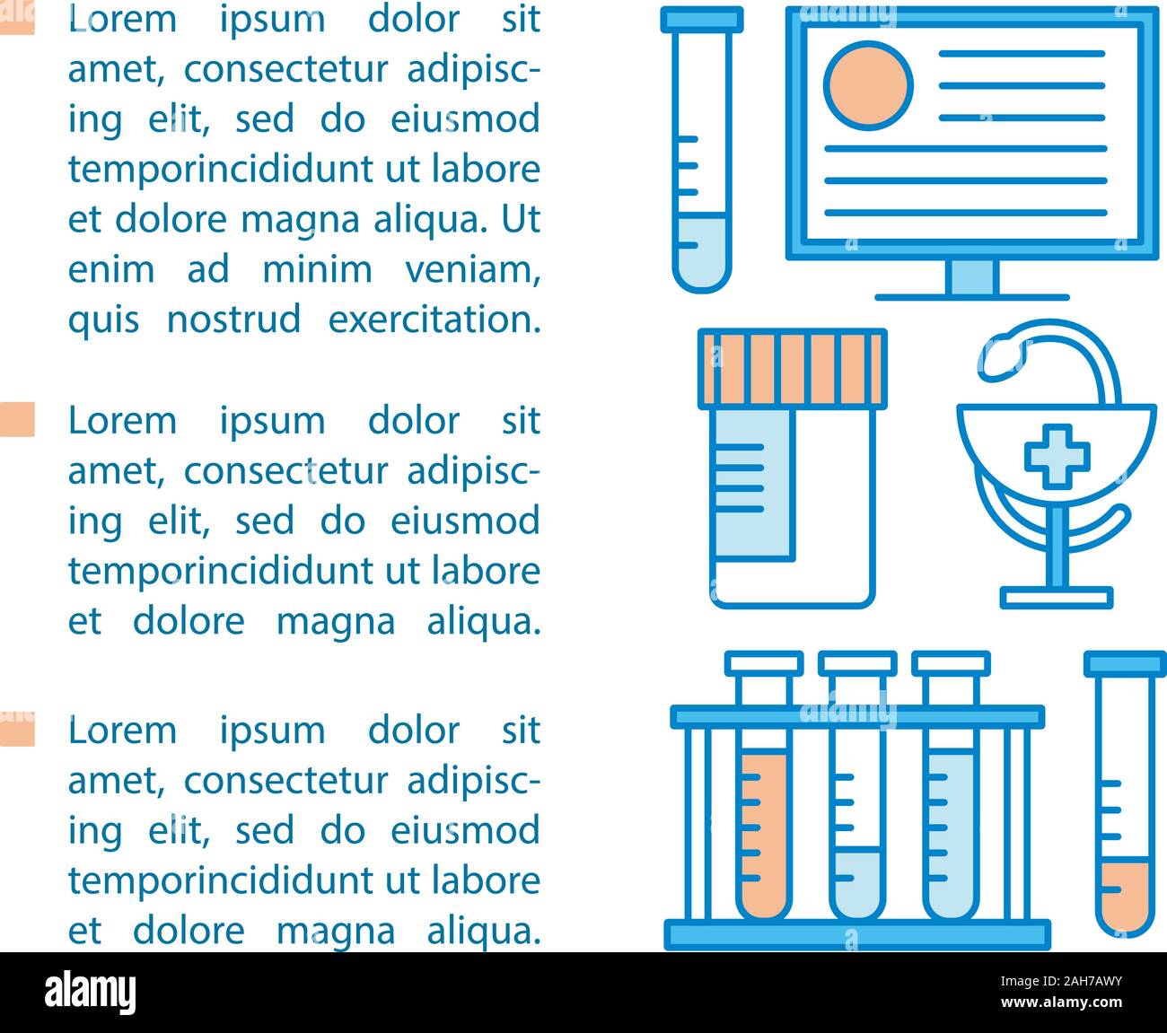 Medicine article page vector template. Medical services. Healthcare ...