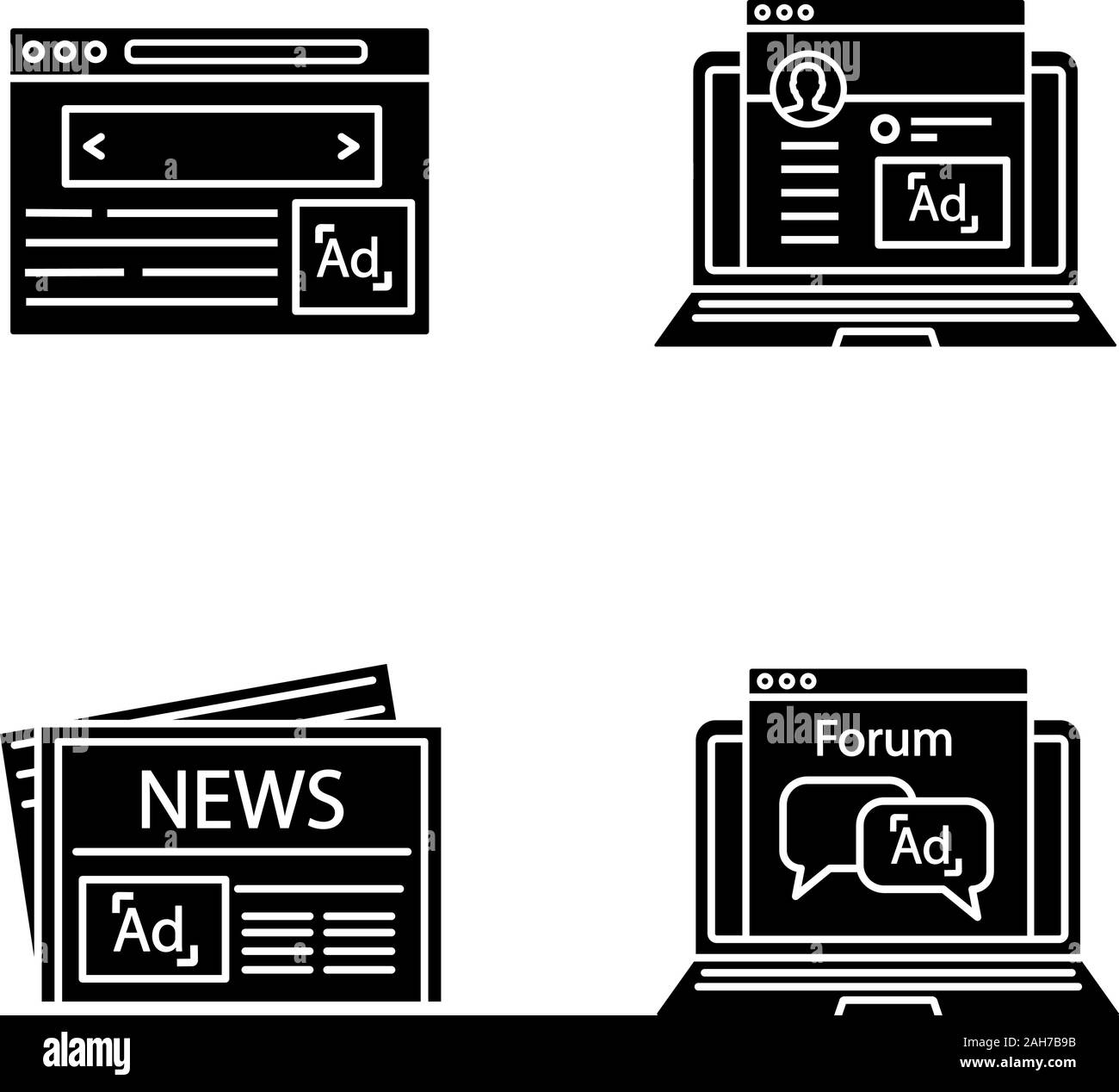 Classic newspaper ads Stock Vector Images - Alamy