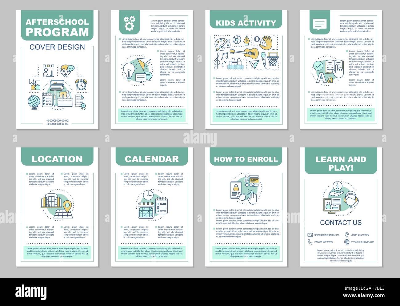 After school program brochure template layout. Afterschool activities ...