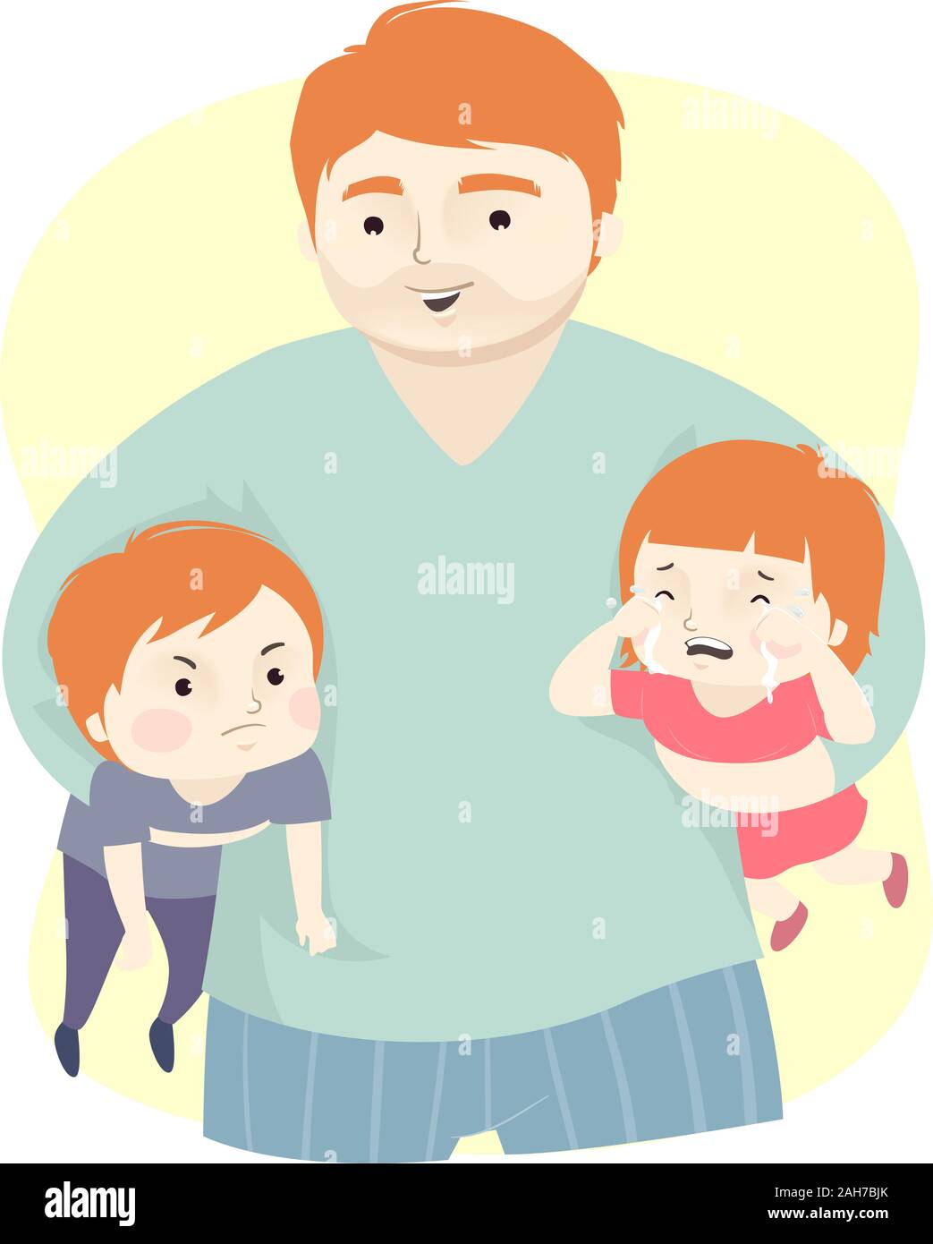 Cartoon angry dad hi-res stock photography and images - Alamy
