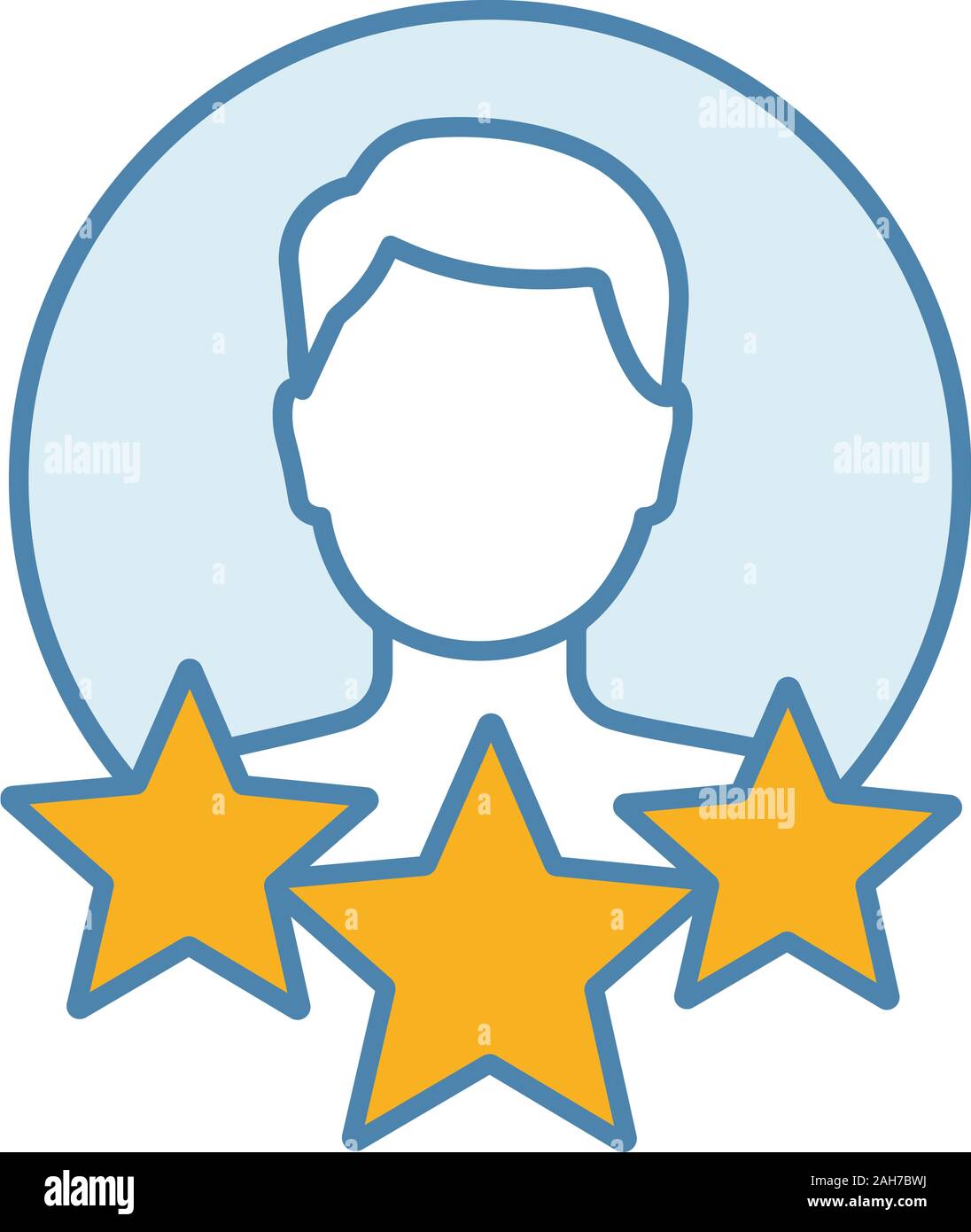 Professional experience color icon. Profile rating. User reviews and ...