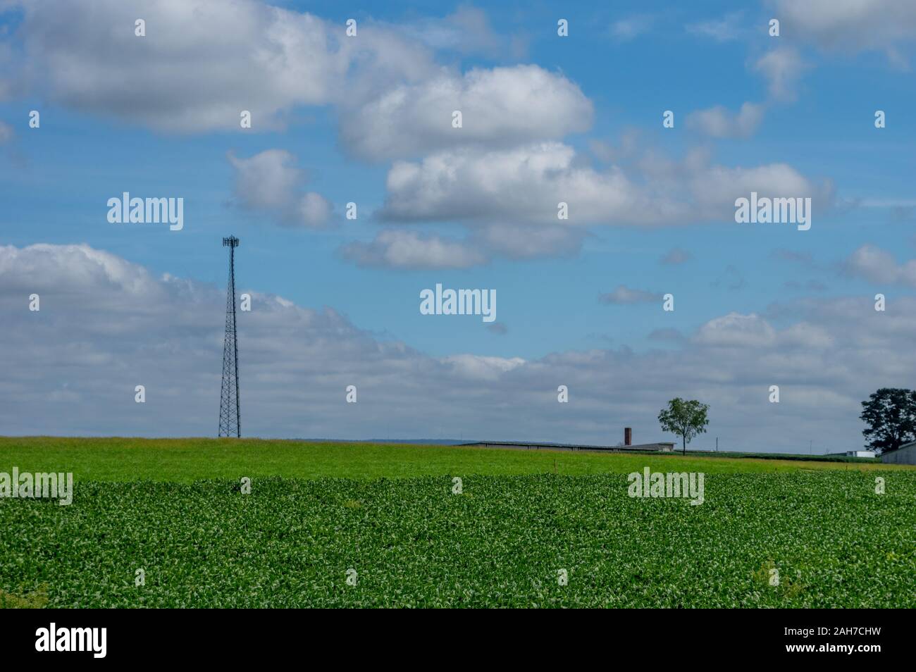 The beautiful green farmland of Lancaster County, Pennsylvania Stock ...