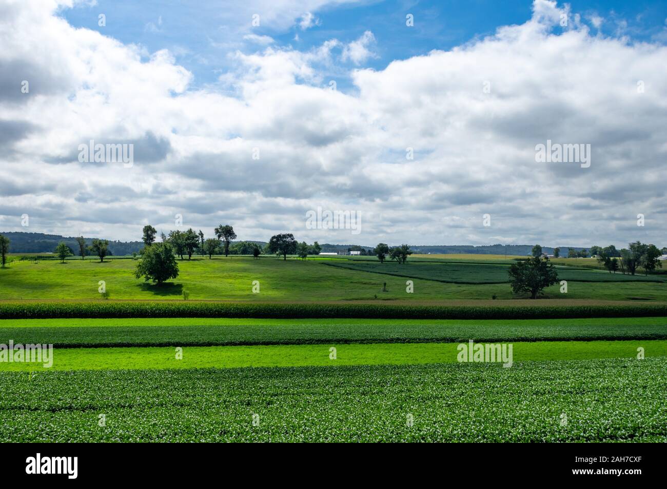 The beautiful green farmland of Lancaster County, Pennsylvania Stock Photo - Alamy