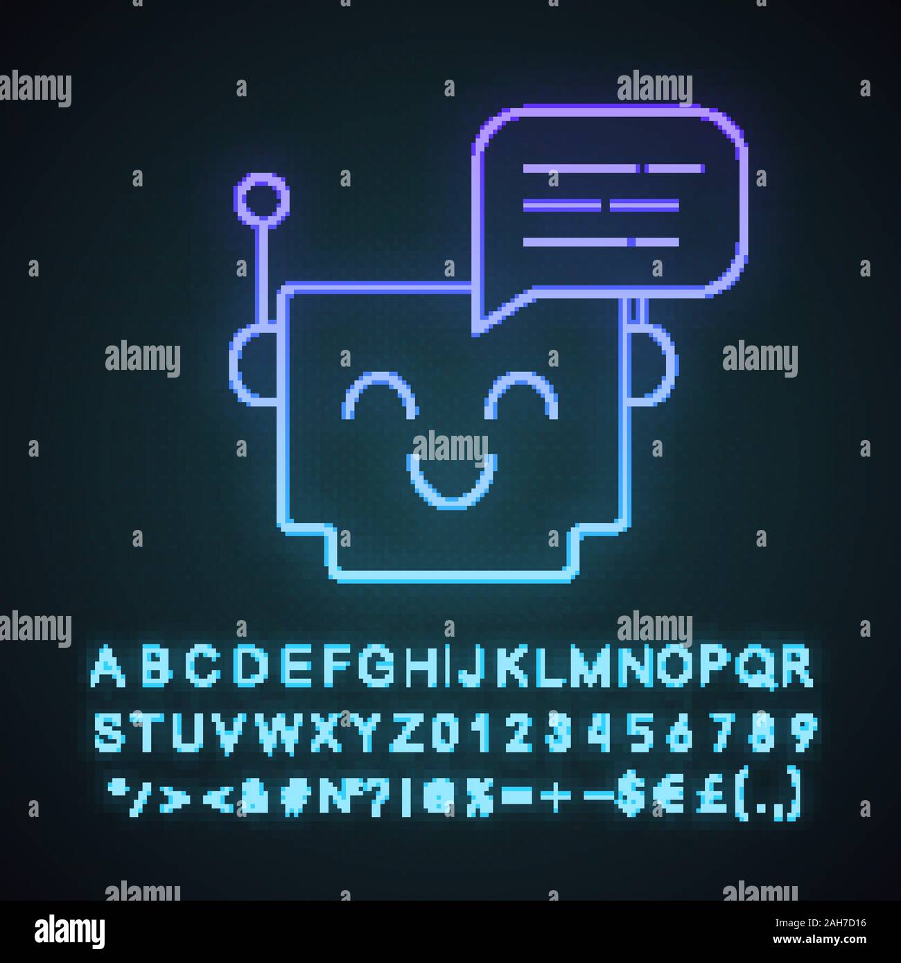 Robot square head Stock Vector Images - Alamy