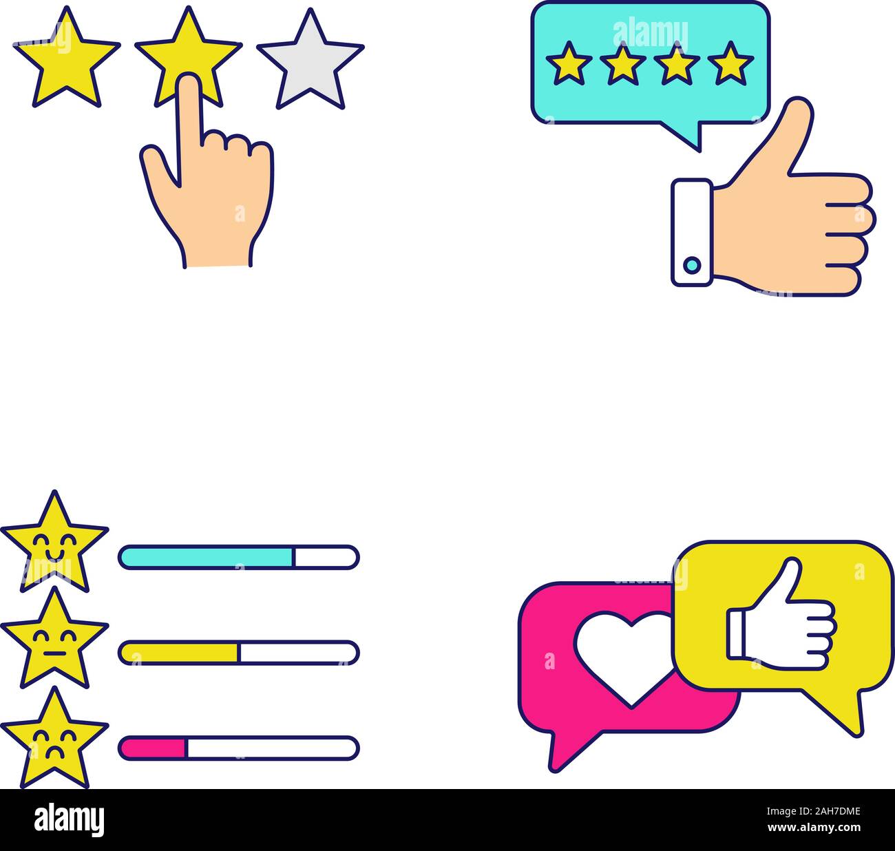 Star rating scale vector vectors hi-res stock photography and images ...