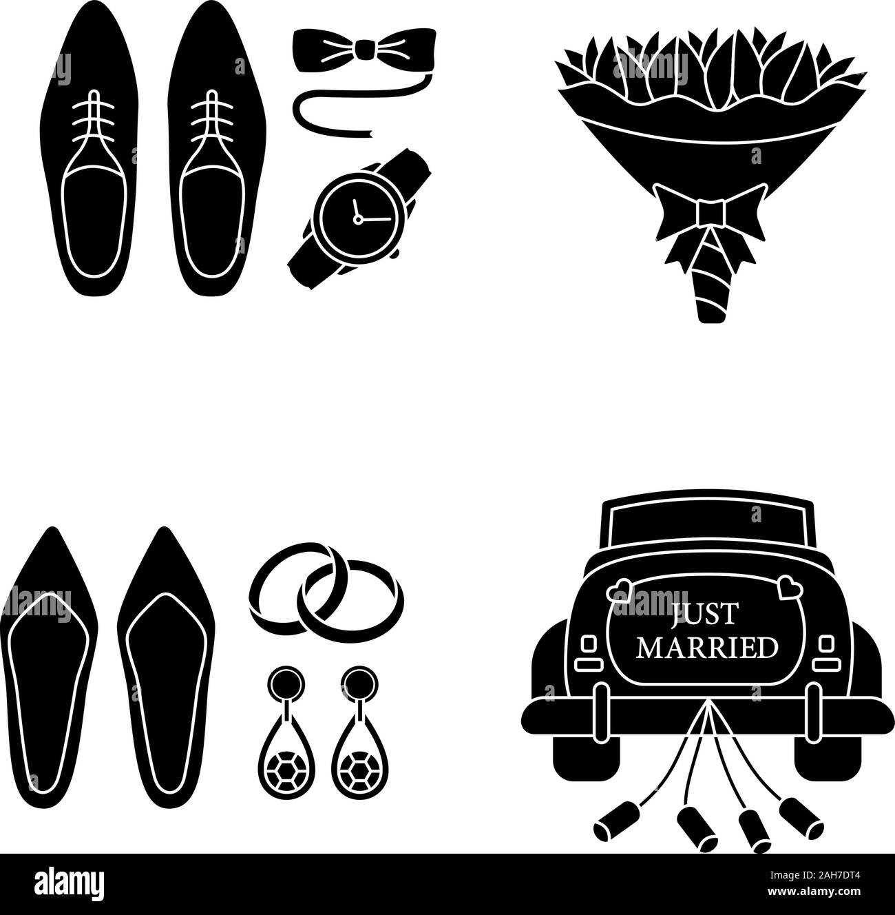 Black And White Wedding Symbols