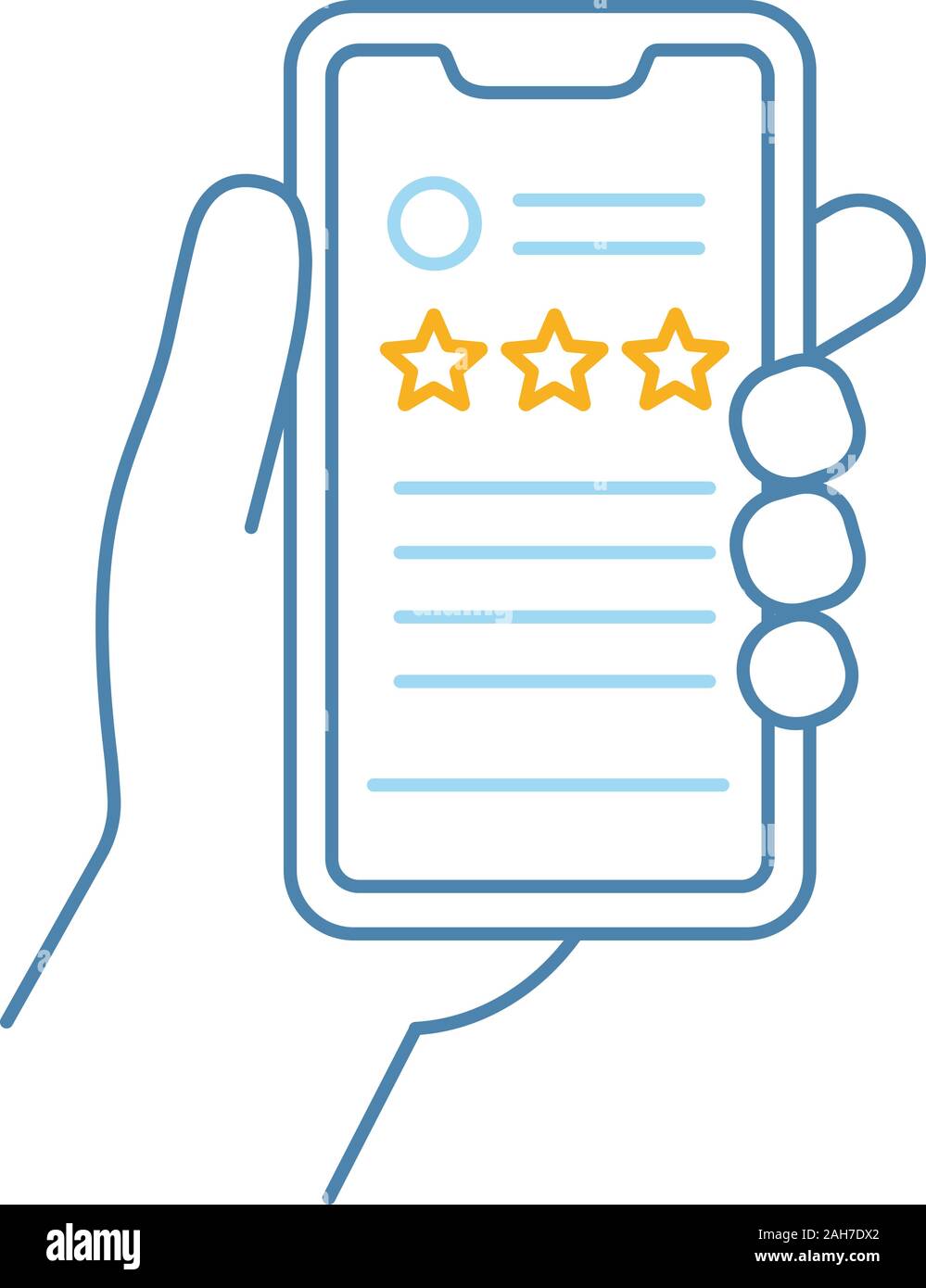 App rating color icon. Linear vector Stock Vector Image & Art - Alamy