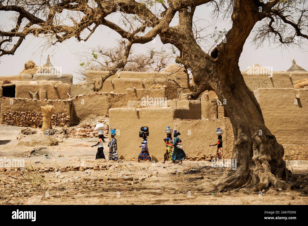 MALI, Bandiagara, Dogonland, habitat of the ethnic group Dogon, Dogon ...