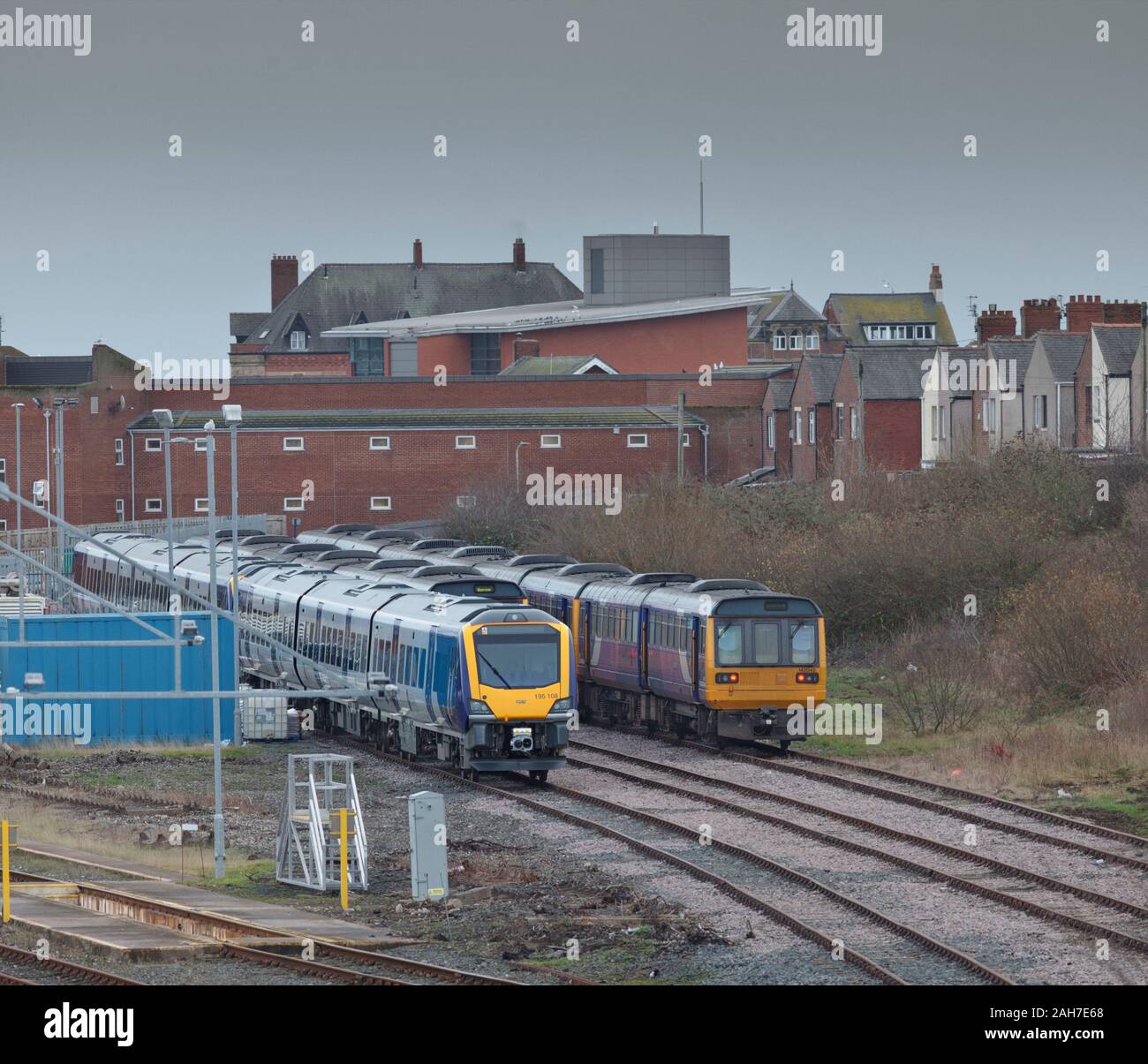 Withdrawn Northern Rail class 142 pacer trains awaiting scrapping with ...