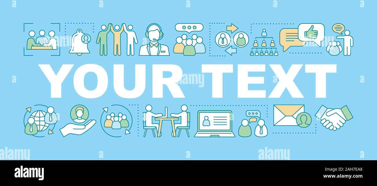 Teamwork word concepts banner. Networking and coworking. Presentation ...