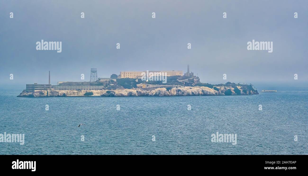 Alcatraz island prison in early hi-res stock photography and images - Alamy