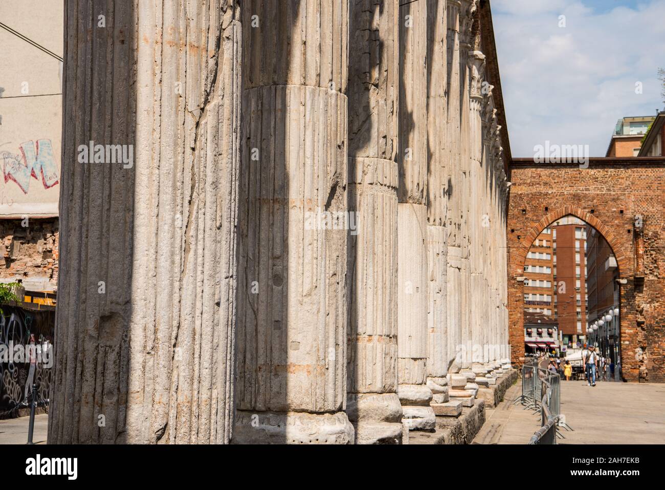 The remains of the medieval gate of Porta (gate) Ticinese, formerly ...