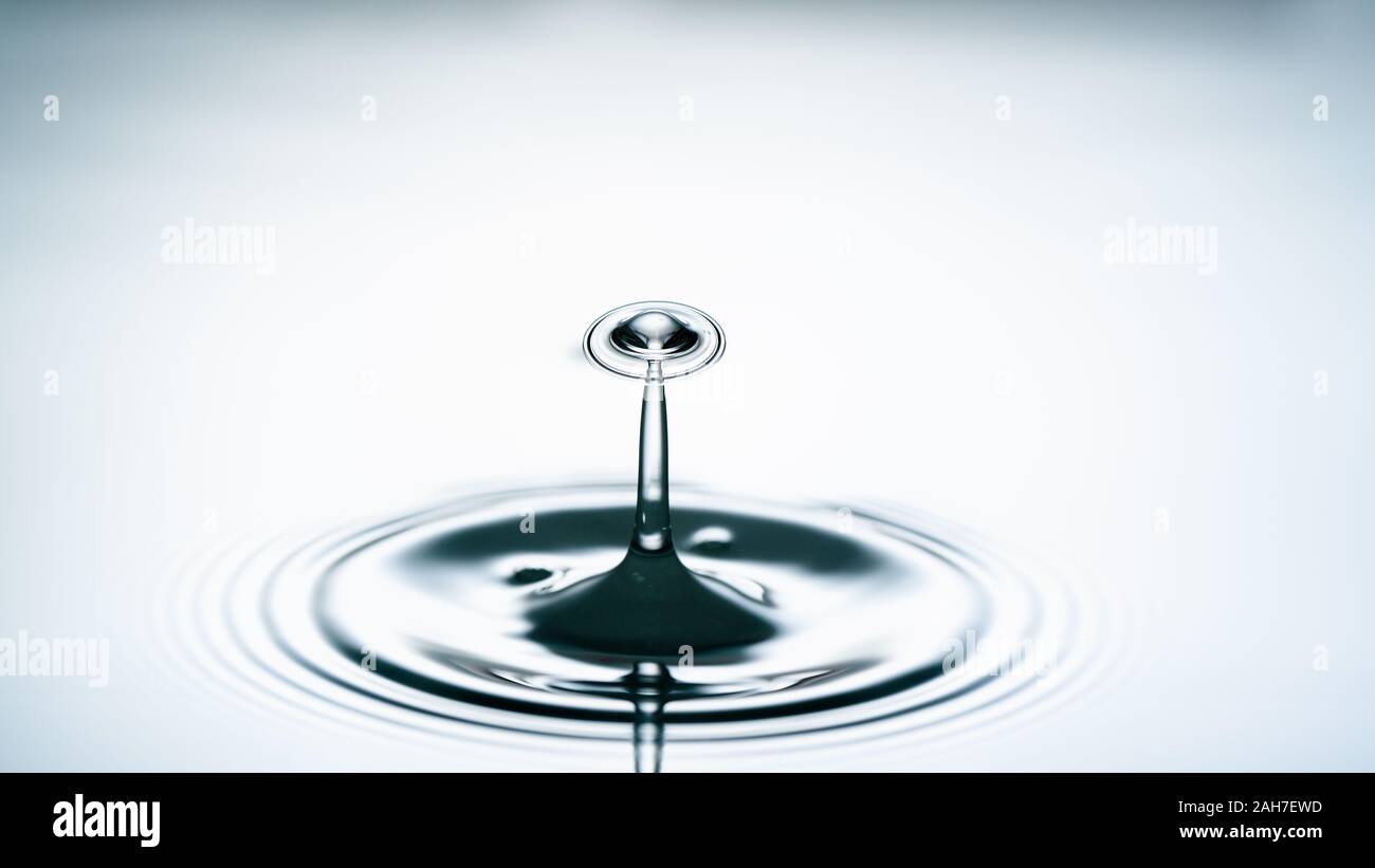 water drop collision. Water splash Stock Photo - Alamy