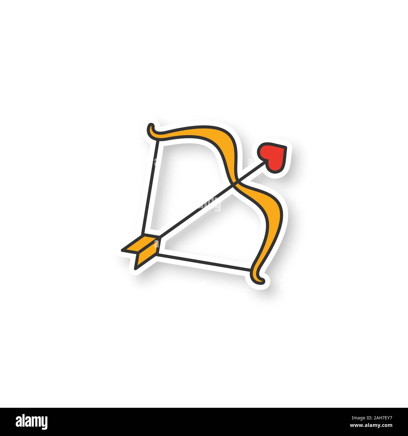 Cupids arrow sign vector vectors hi-res stock photography and images ...
