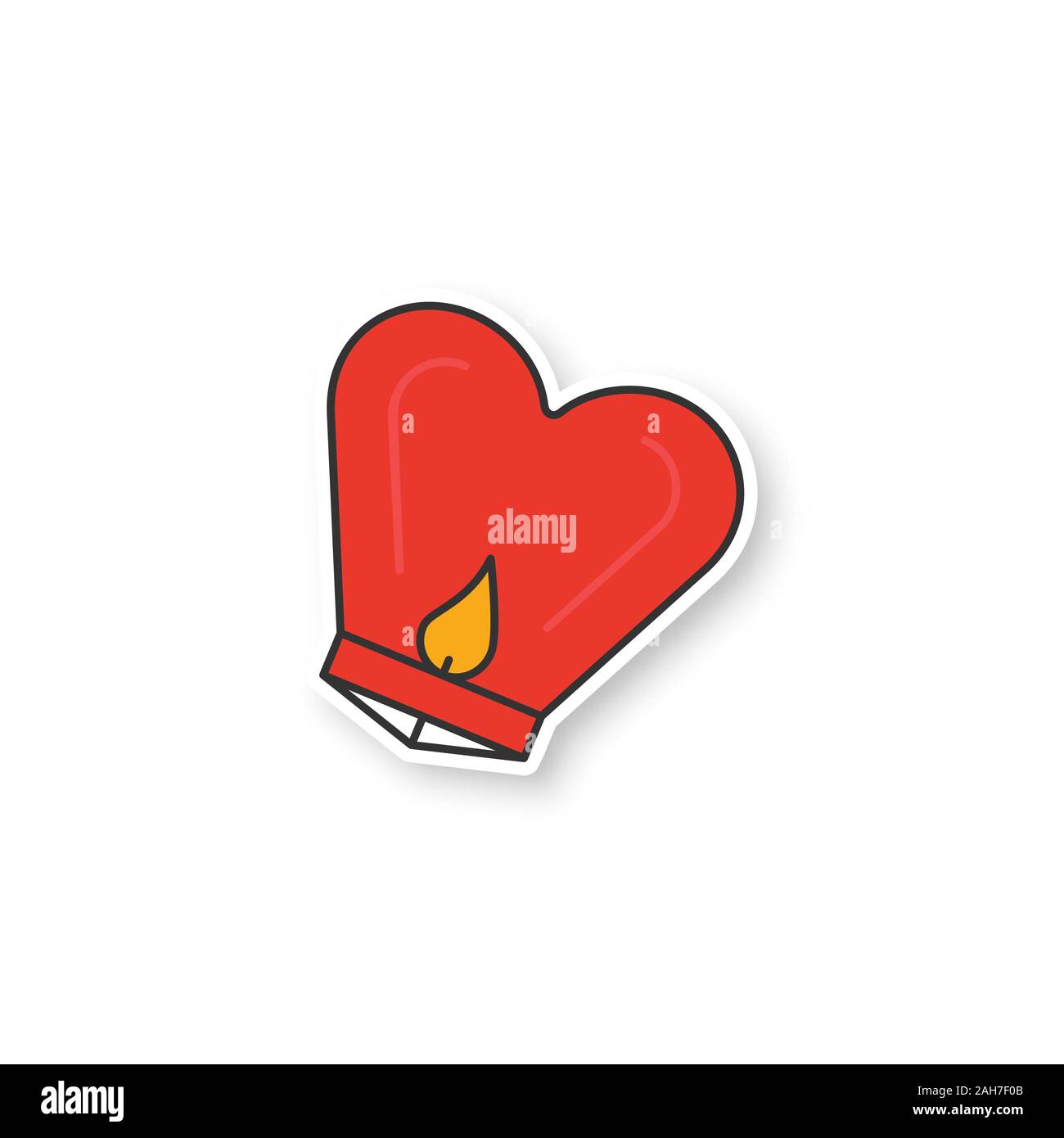 Spring Lantern Festival patch. Chinese paper lantern. Color sticker ...