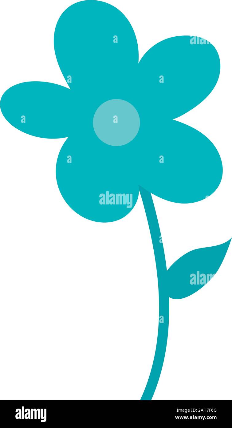 Natural blue flower design, floral nature plant ornament garden ...