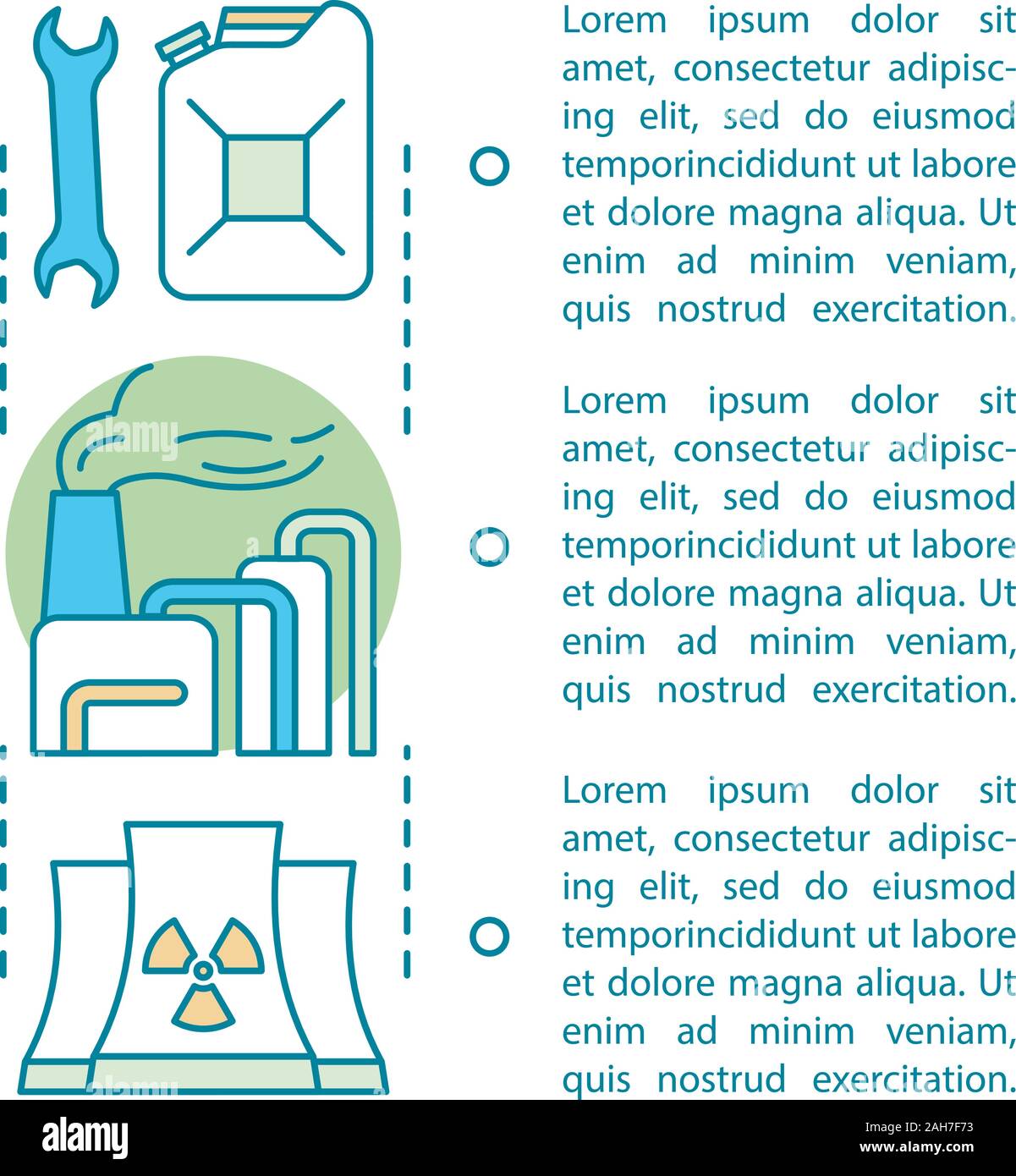 Environmental issues article page vector template. Global problems ...