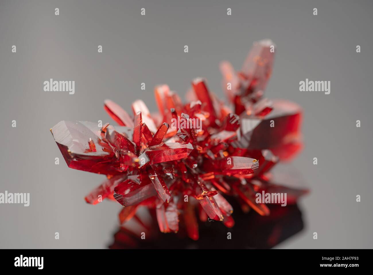 Red crystal. Natural mineral Stock Photo - Alamy