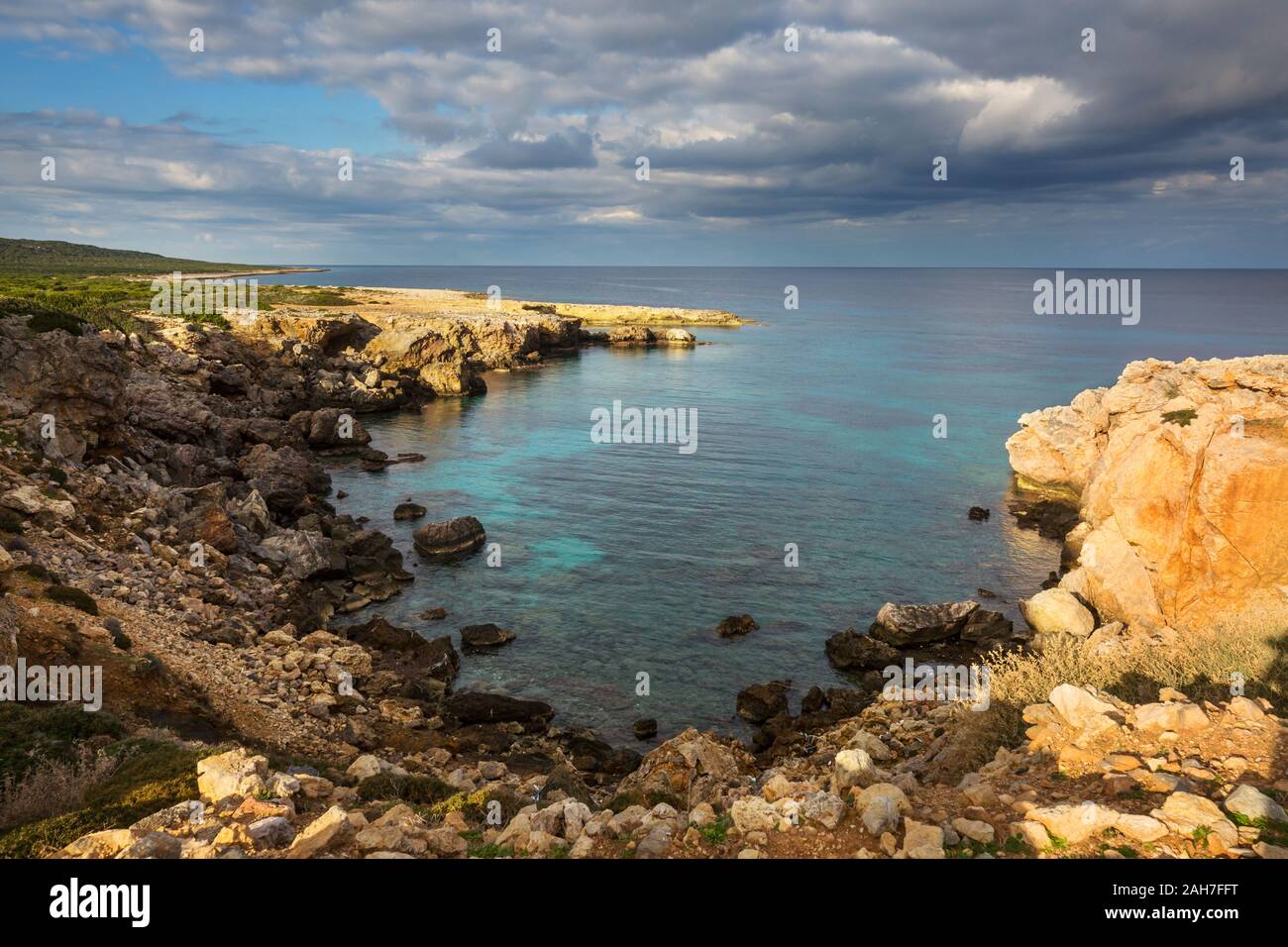 Beautiful beach in Northern Cyprus Stock Photo - Alamy