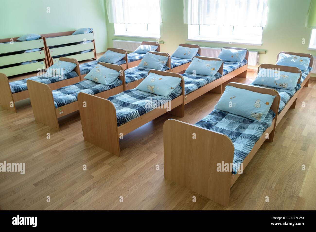Kindergarten nap room hi-res stock photography and images - Alamy