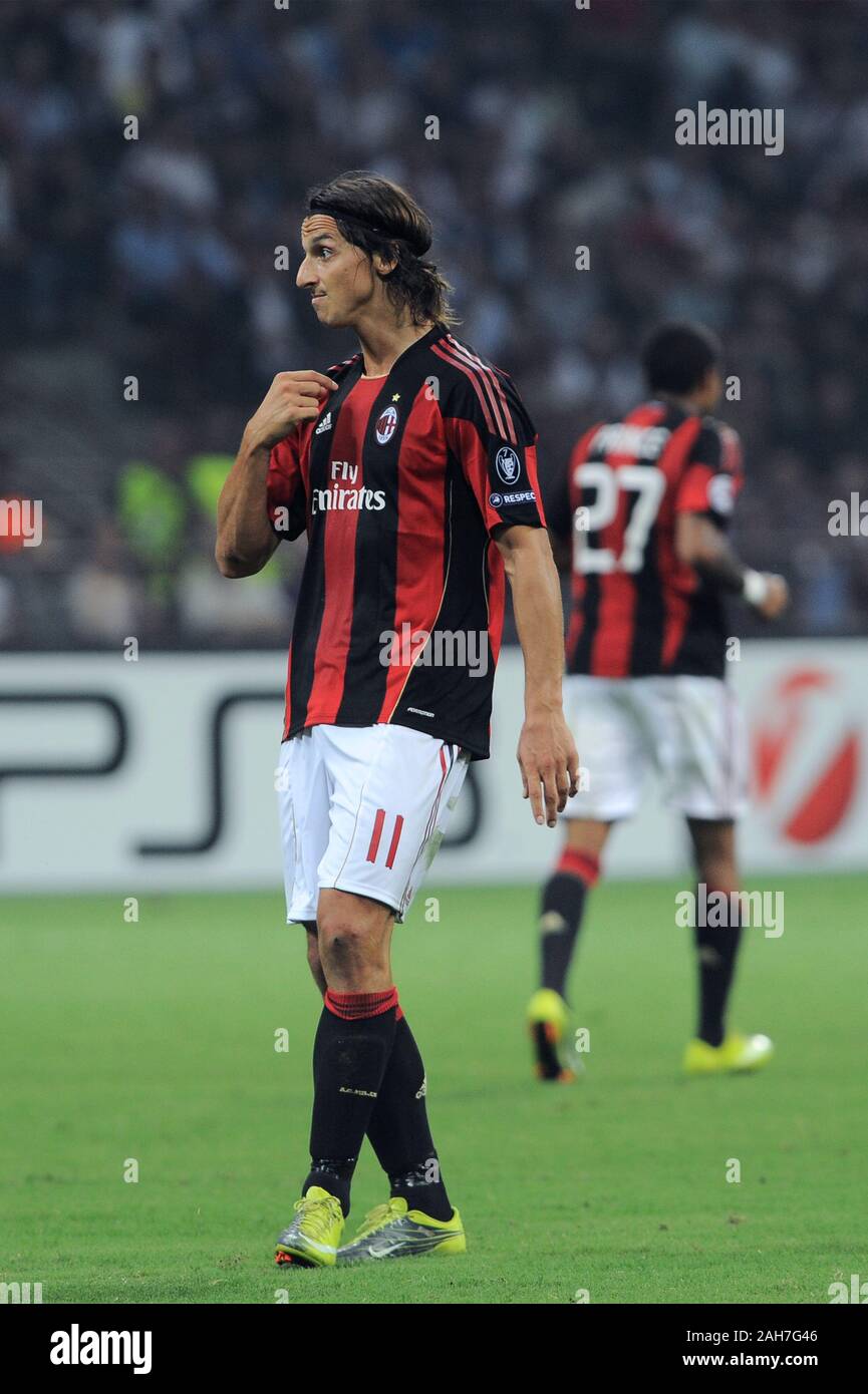 Zlatan Ibrahimovic Milan 2010 11 Champions Milan Italy, 15 September