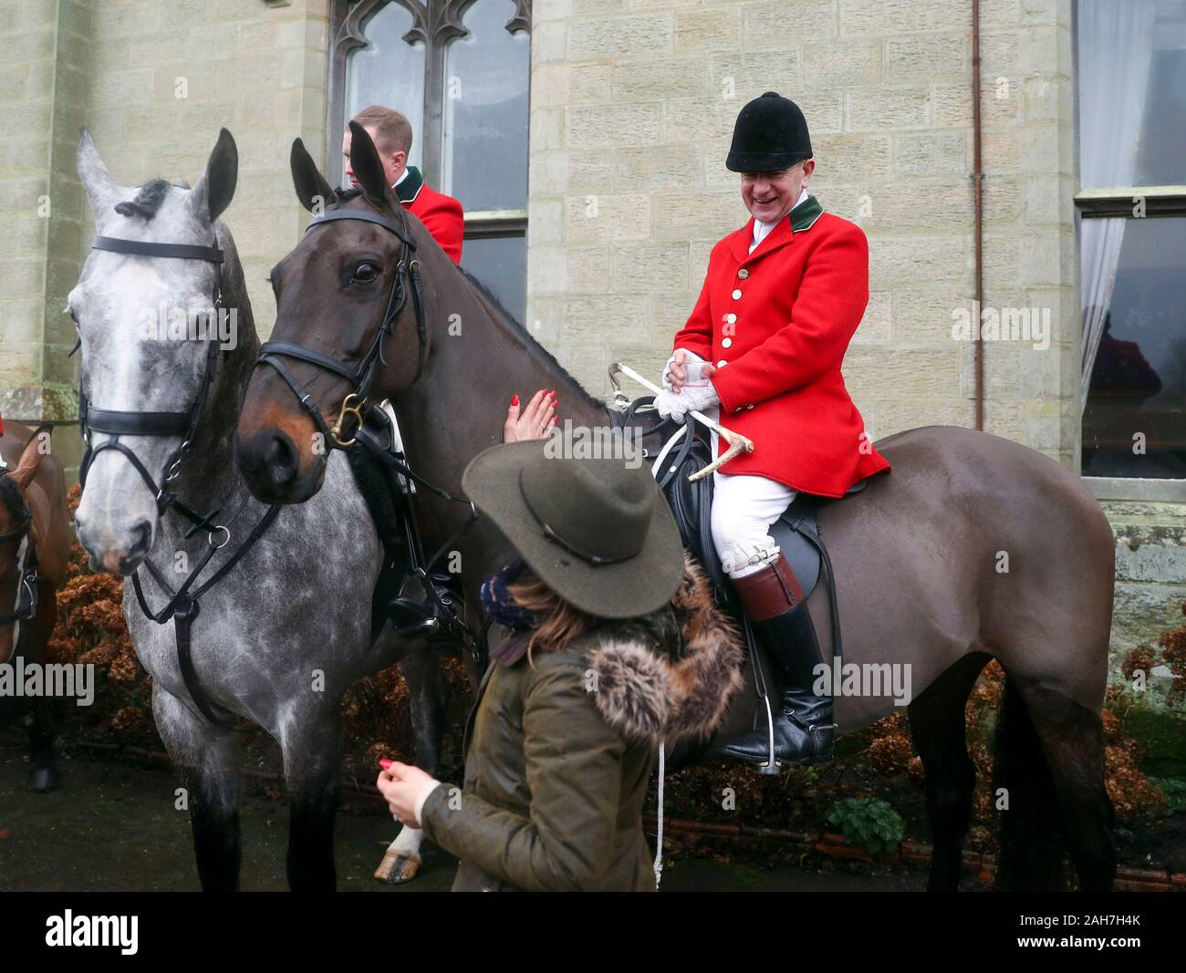 Riders prepare to set off during the Old Surrey Burstow and West Kent ...