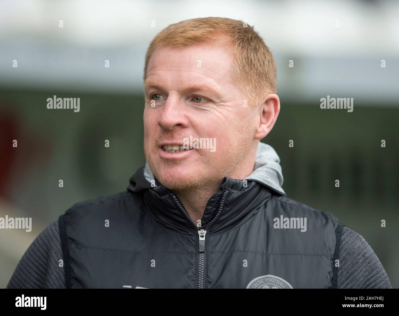 Celtic manager Neil Lennon before the Scottish Premiership match at St ...