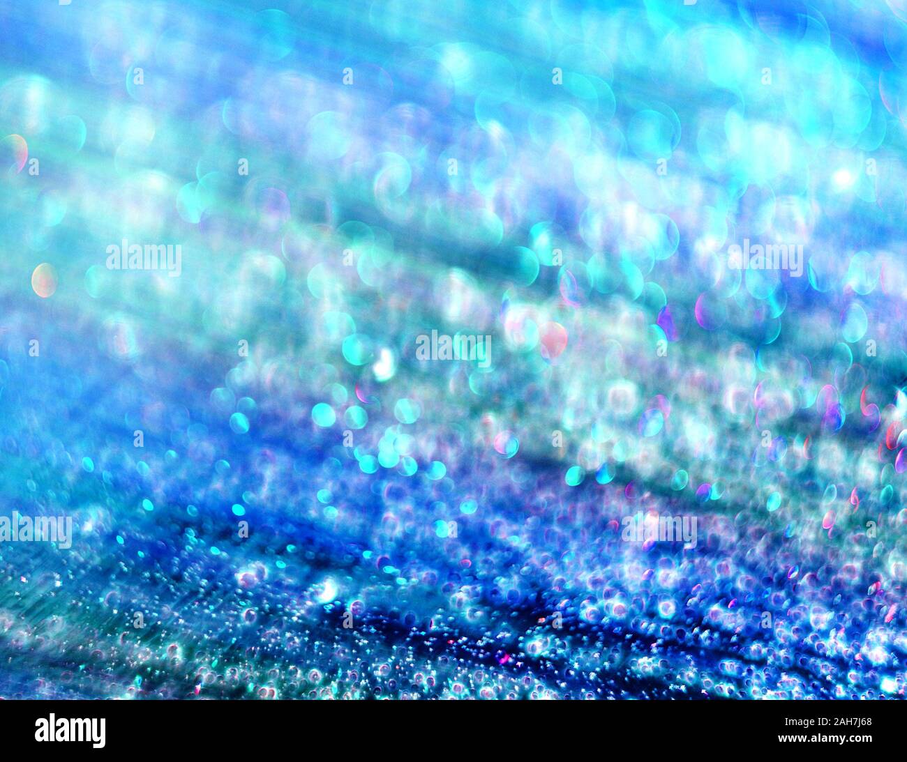 Blue background of shining drops of water Stock Photo - Alamy