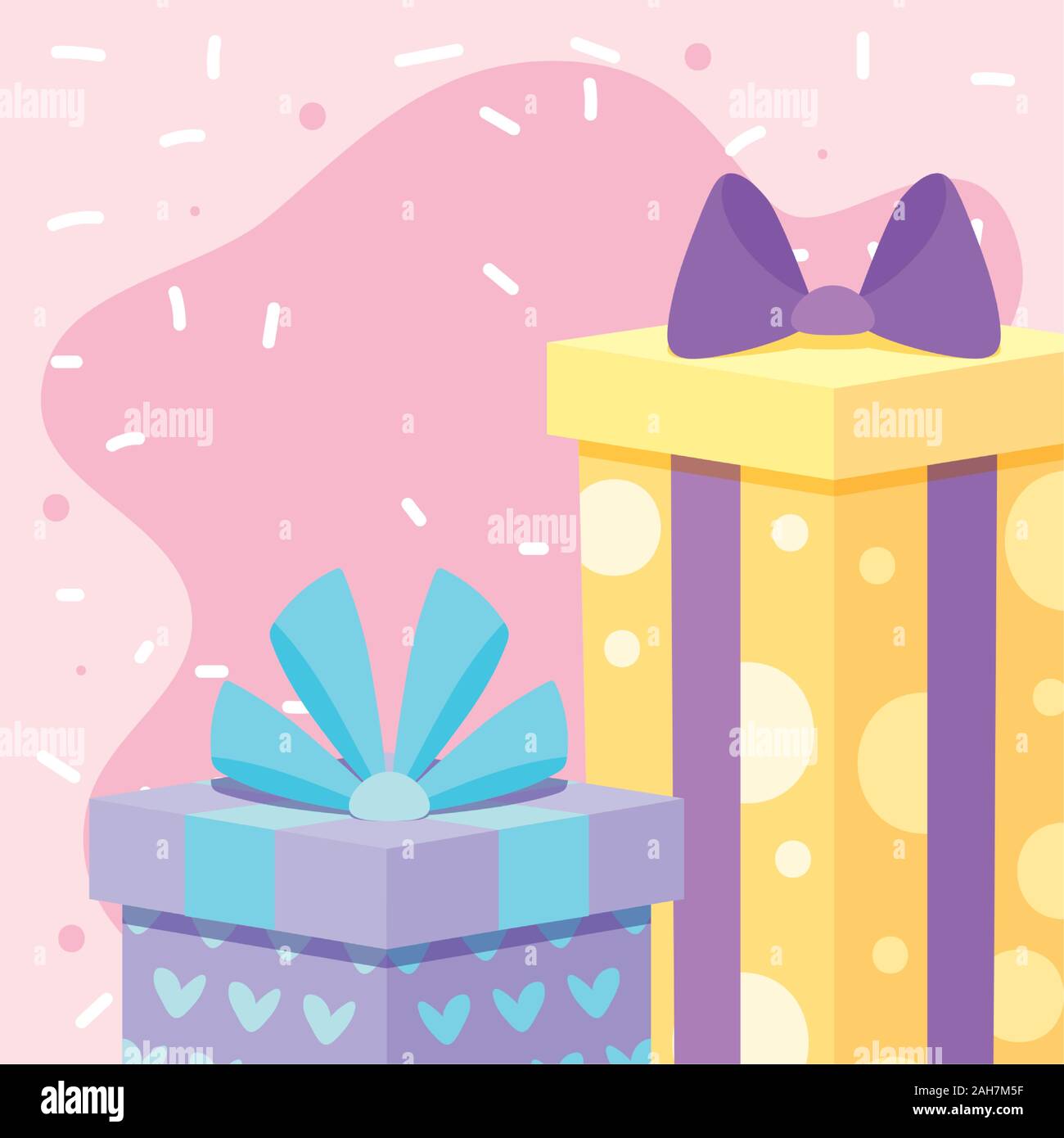 gifts with bowties design, Box present holiday christmas shopping ...