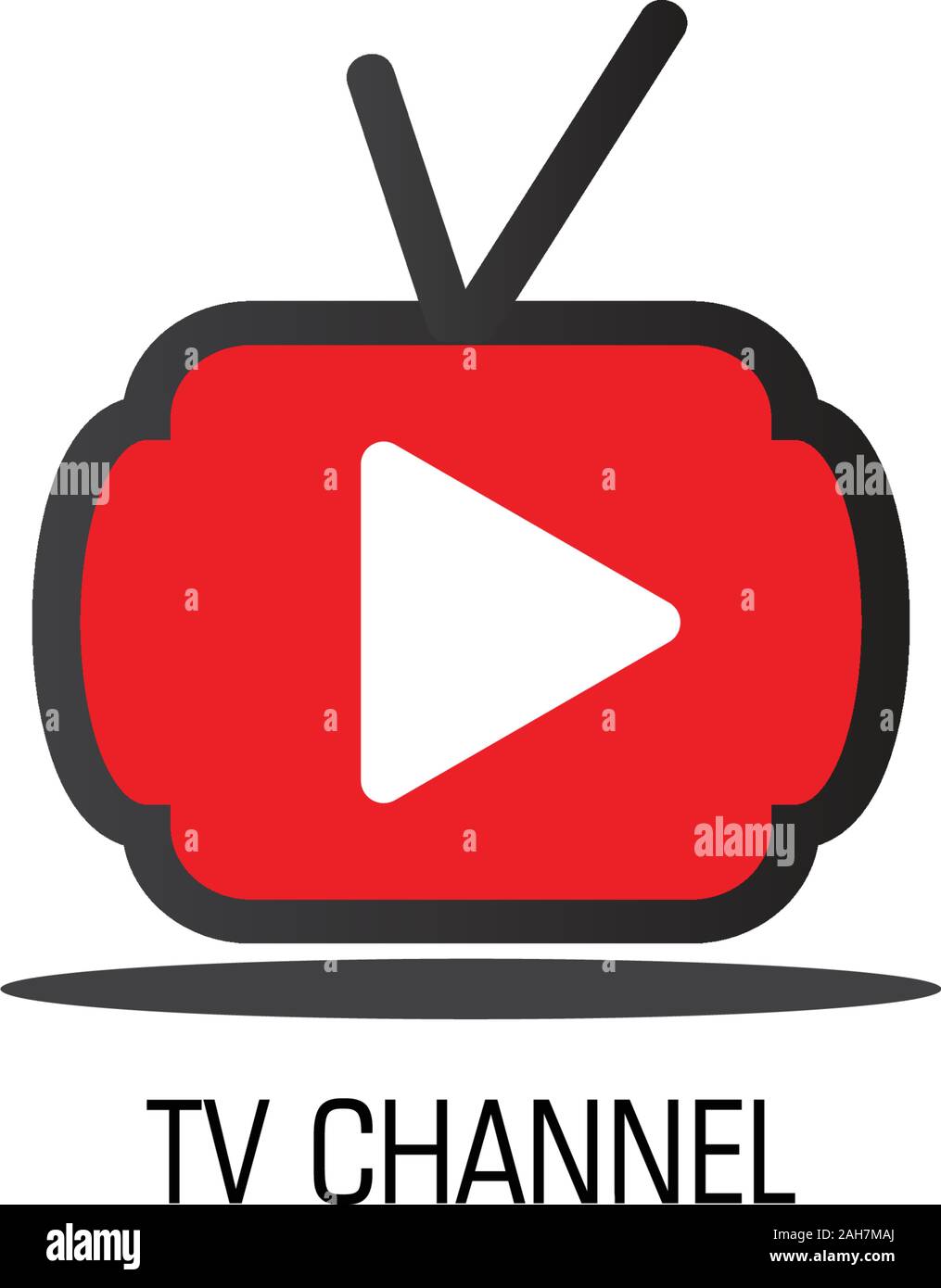 Online TV Channel Logo Design Template, Fruit Logo Concept, Live ...
