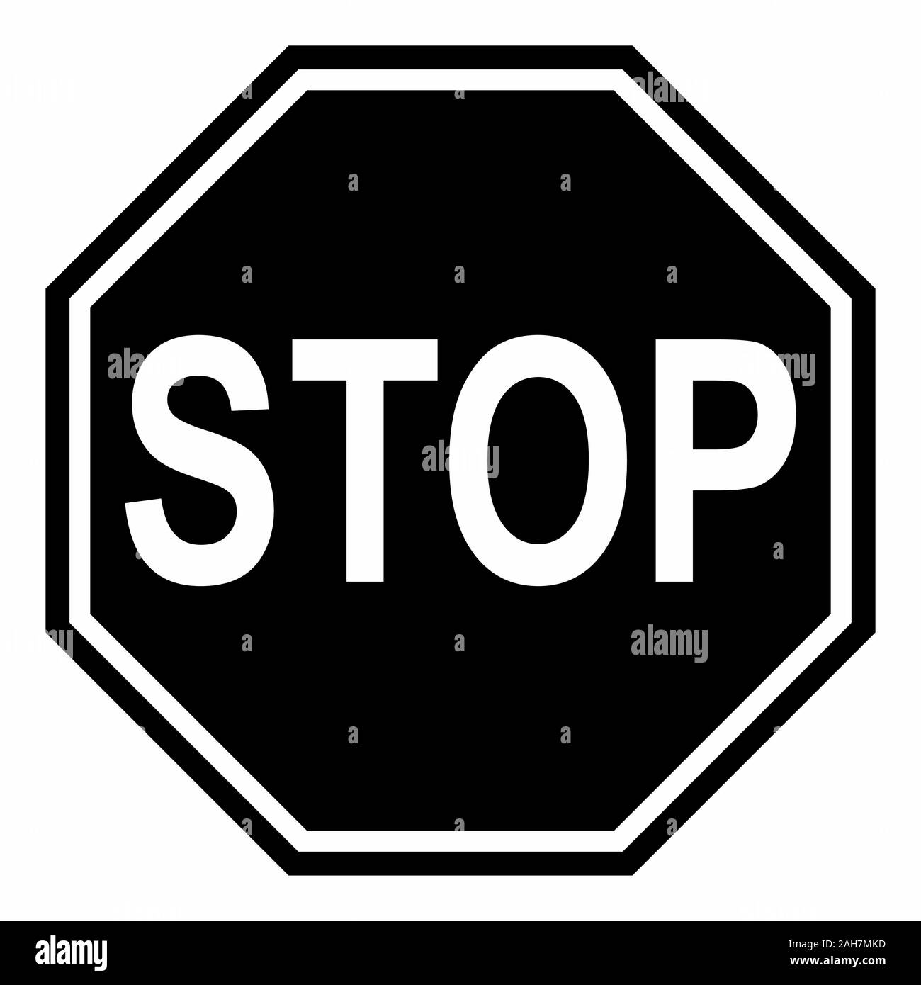Safety traffic sign Black and White Stock Photos & Images - Alamy