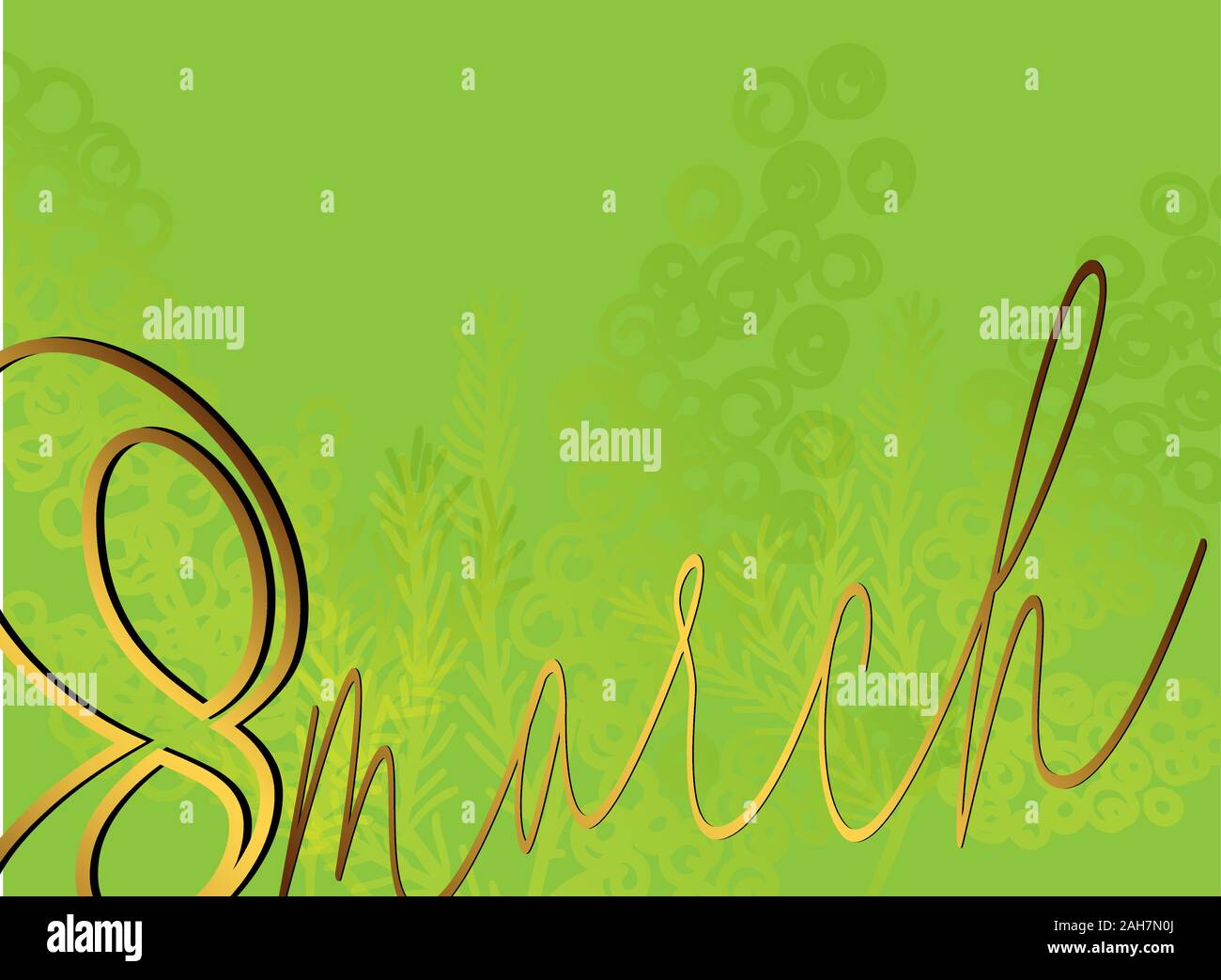 8 march invitation card. Gold 8 march in modern style on light ...