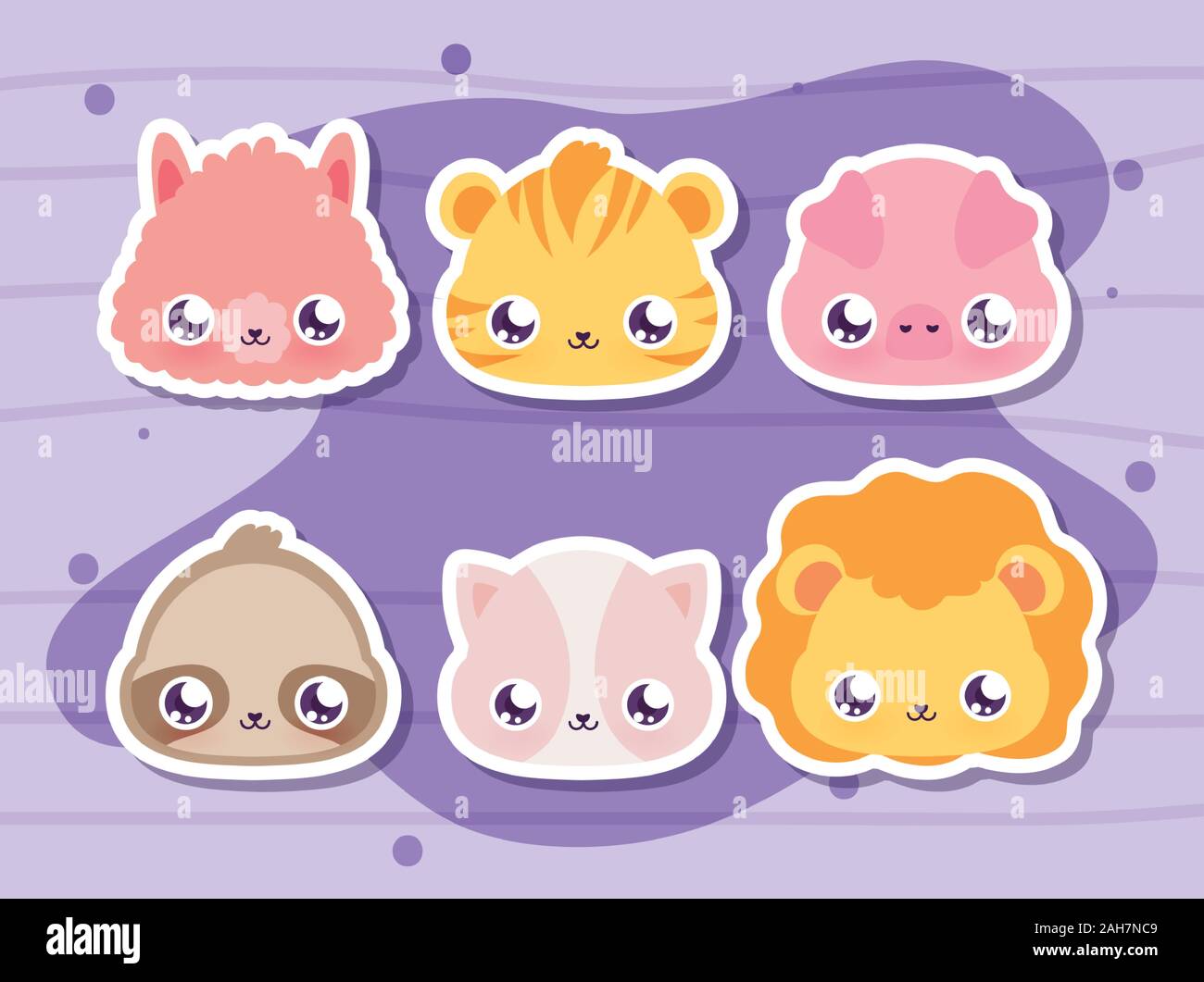 animals cartoons design, Kawaii expression cute character funny and ...