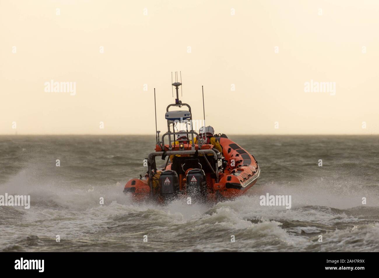 Southend on Sea, UK. 26th Dec, 2019. Southend RNLI B class Atlantic ...