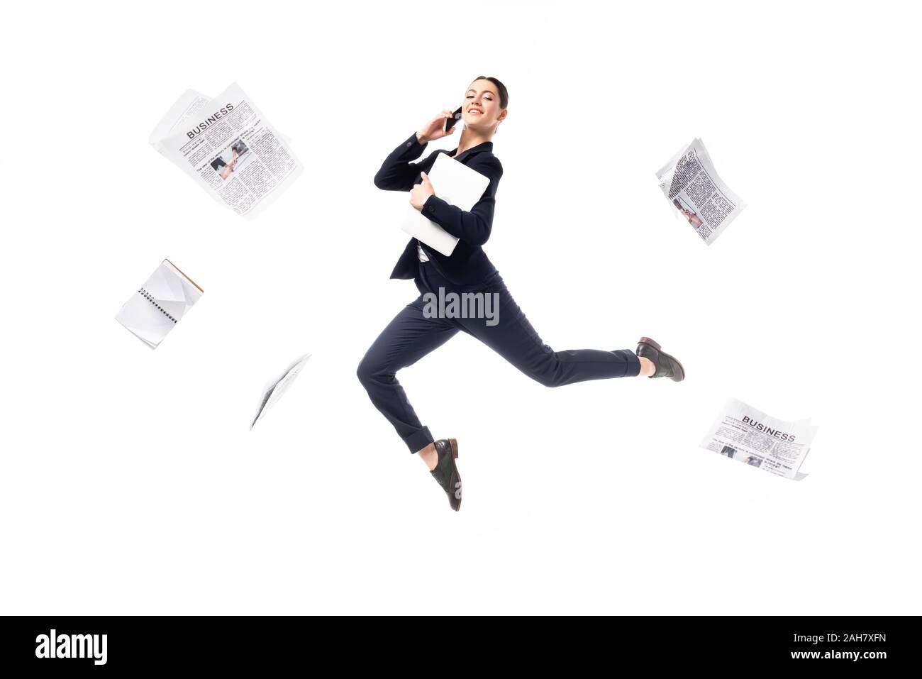 Surrounded by digital information Cut Out Stock Images & Pictures - Alamy