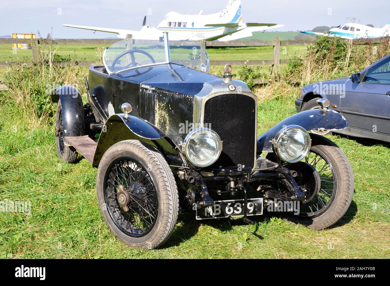 Vintage 1920's Vauxhall 2 seater tourer with a boat tail at Compton ...