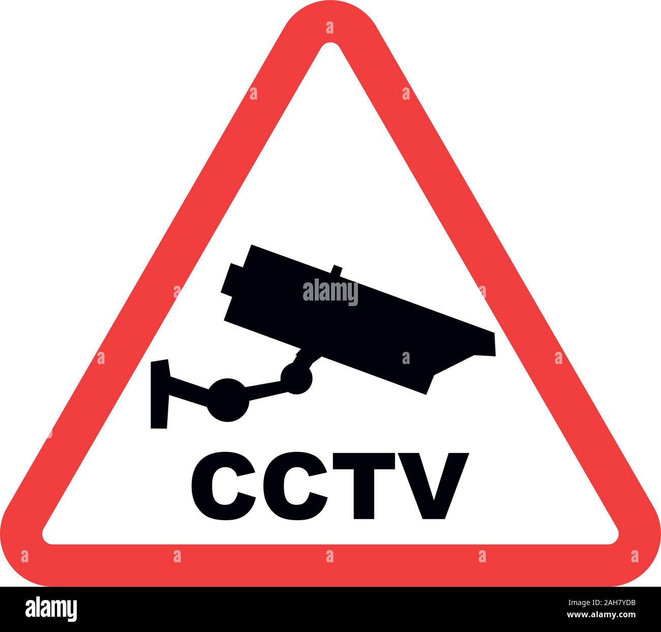White black red CCTV sign Stock Vector Image & Art - Alamy