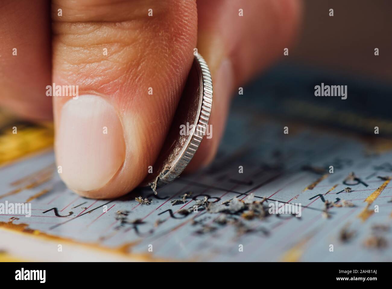 Scratch card coin hi-res stock photography and images - Alamy
