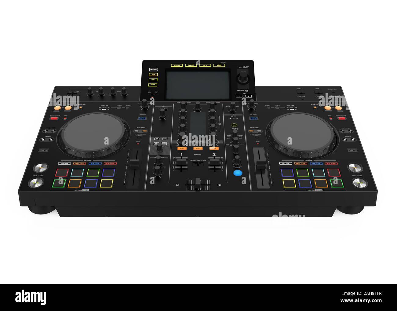 Dj turntable mixer equipment top hi-res stock photography and images ...