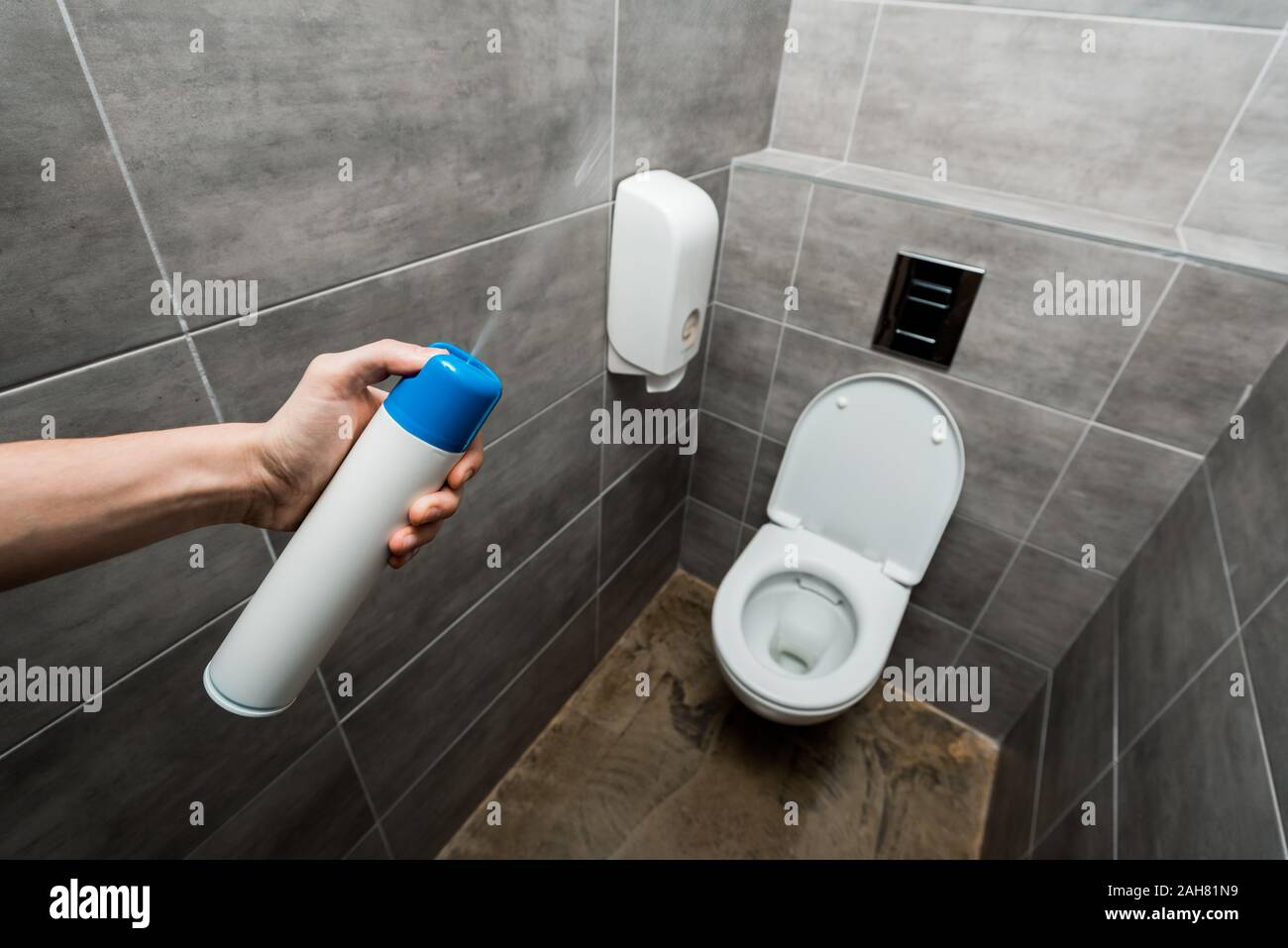 Man smell toilet hi-res stock photography and images - Alamy