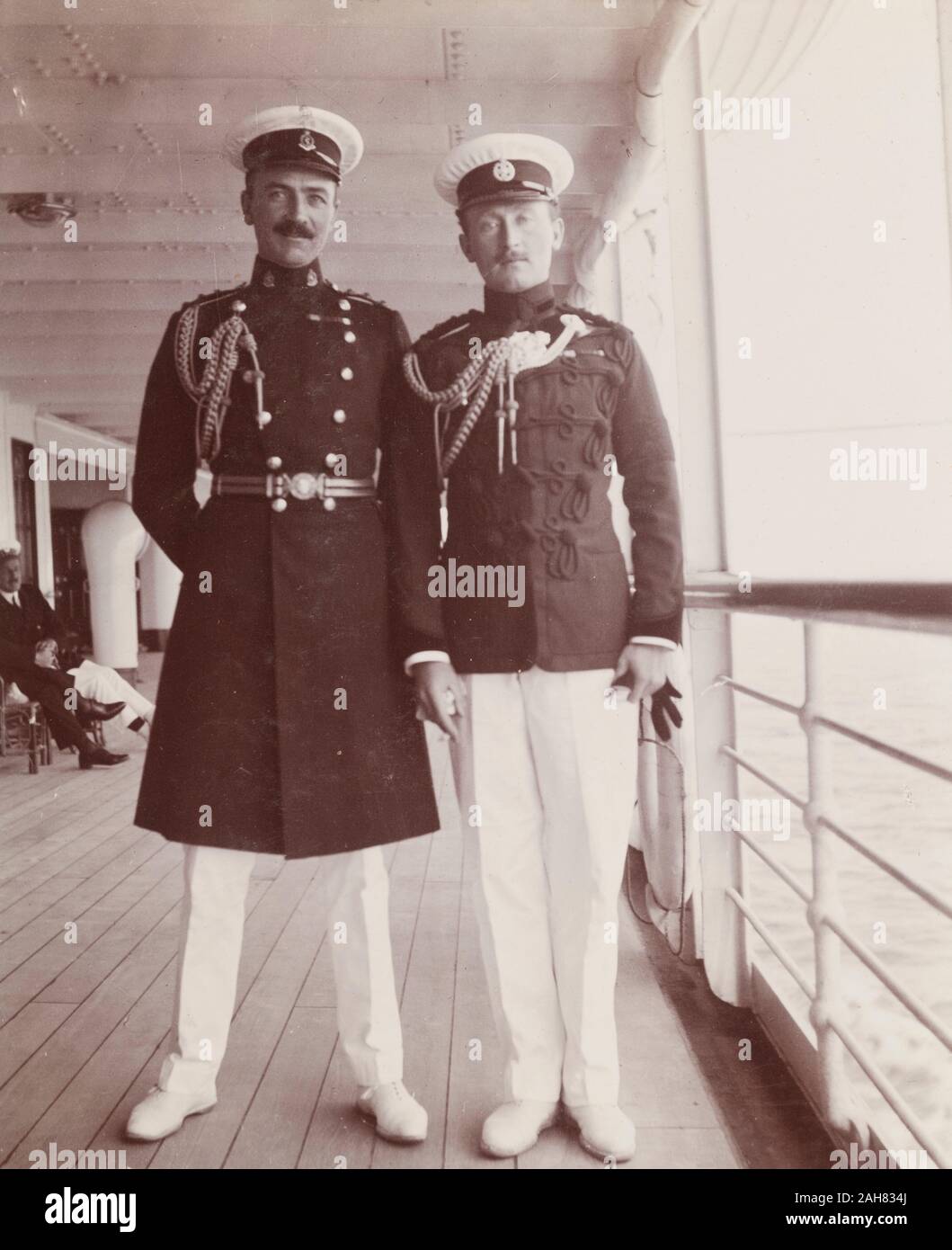 Two high-ranking British officers, one of them Captain Robert Grant ...