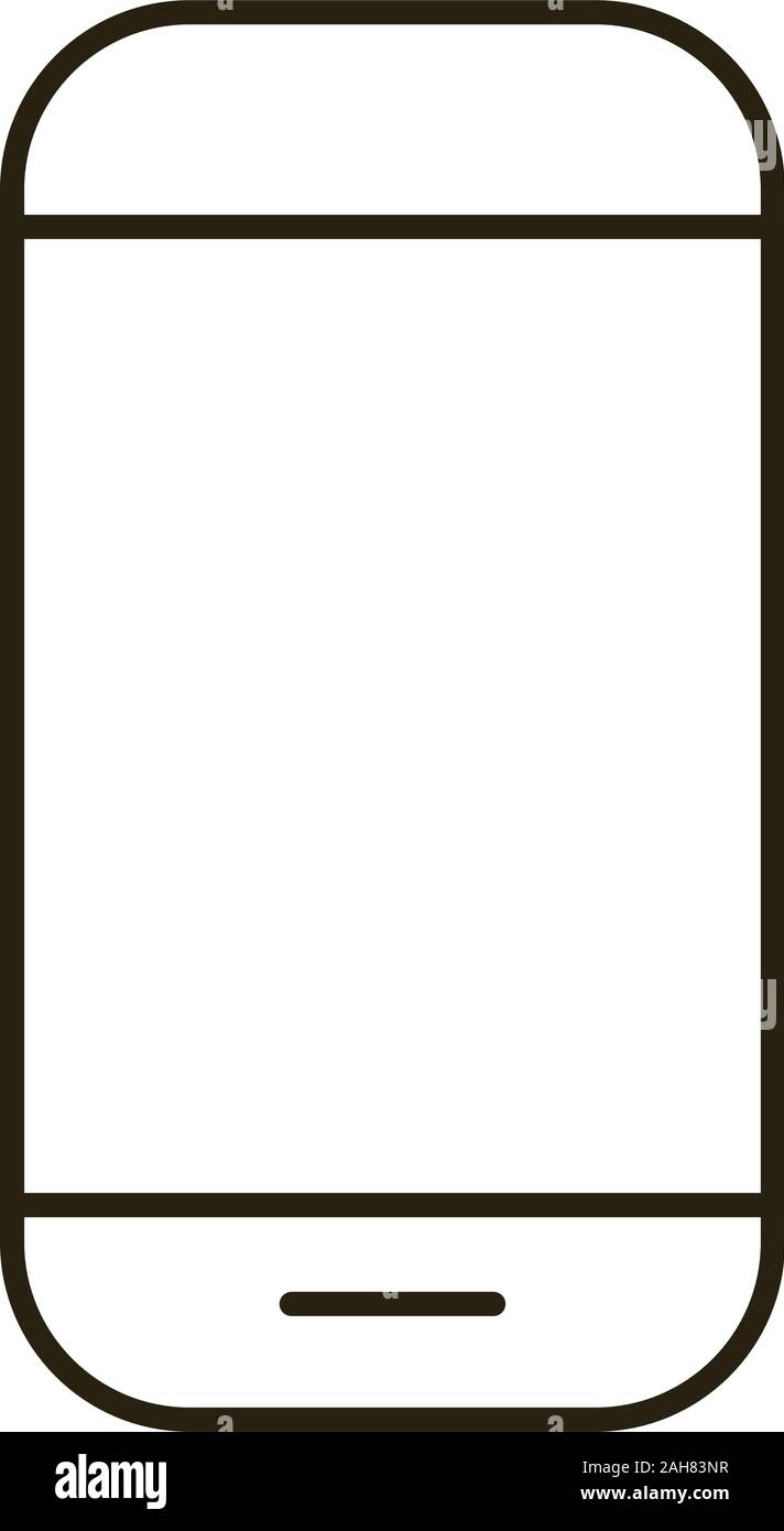 smartphone electronic device isolated icon Stock Vector Image & Art - Alamy