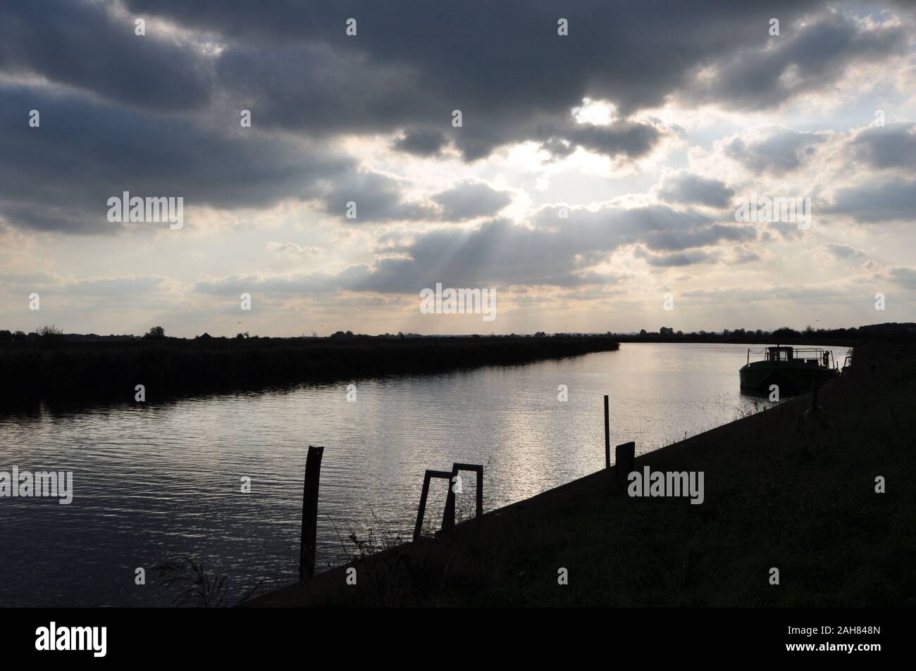 The River Bure near Acle, Norfolk Broads, England, UK Stock Photo - Alamy
