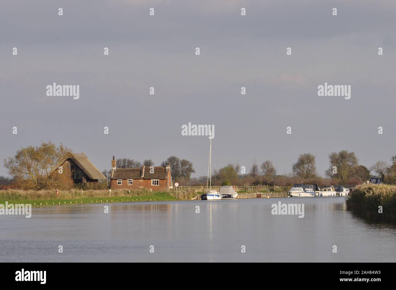 The River Bure near Acle, Norfolk Broads, England, UK Stock Photo - Alamy