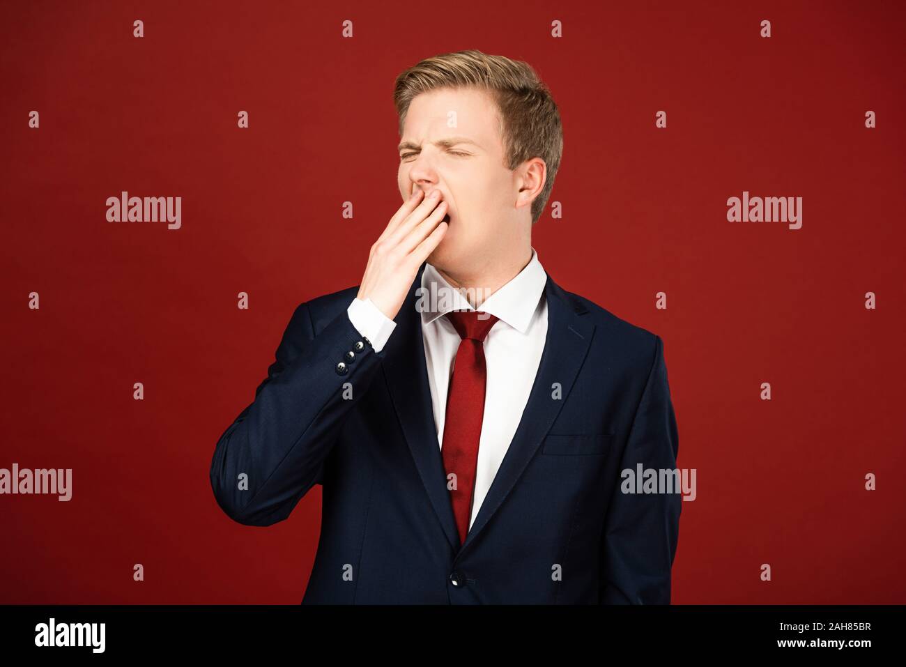 Usa man yawning hi-res stock photography and images - Alamy