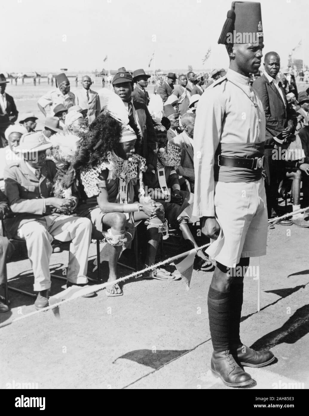 Kenya, A crowd of African male spectators with frontmost spectators ...