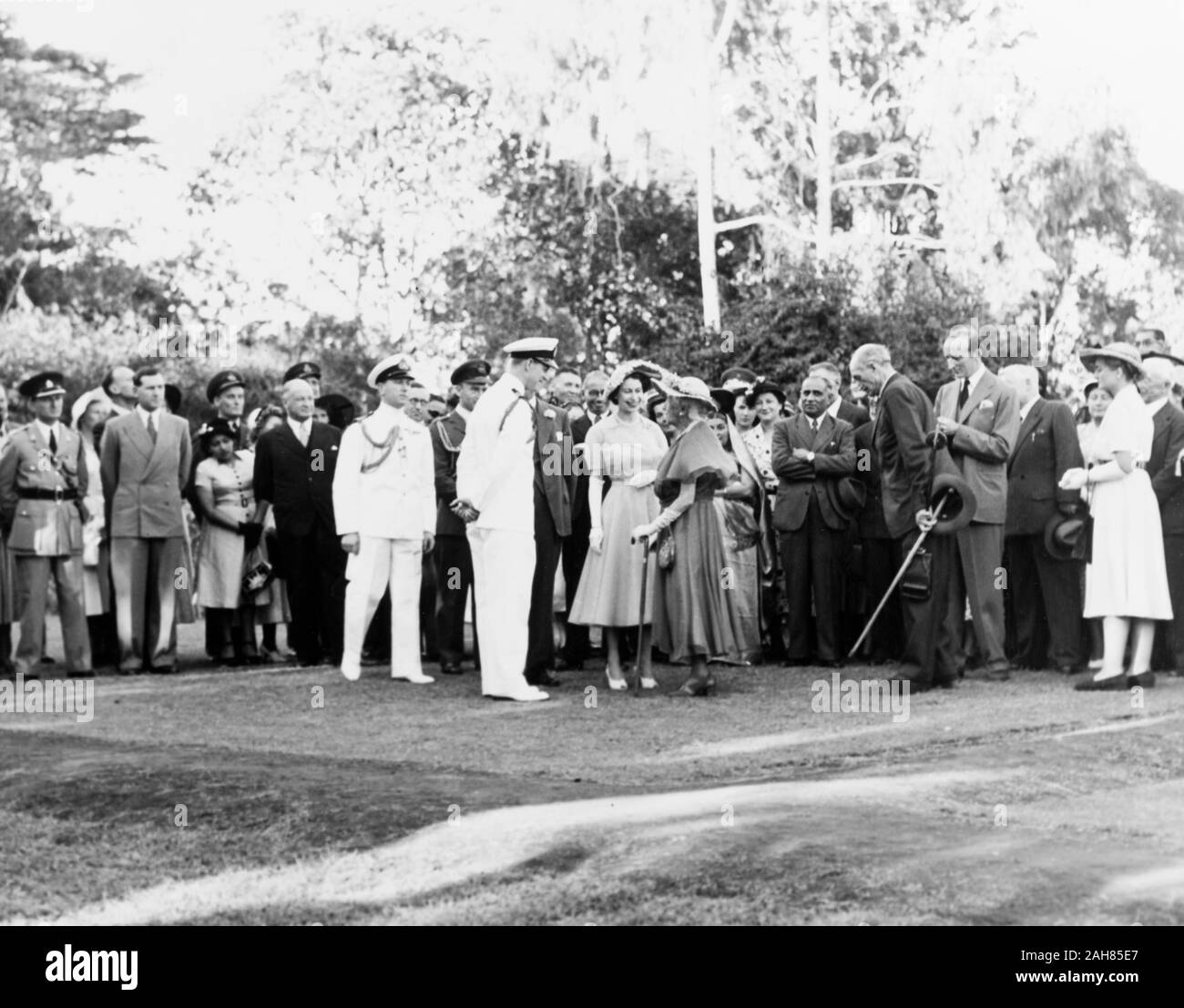 Kenya, Princess Elizabeth and The Duke of Edinburgh are speaking to ...