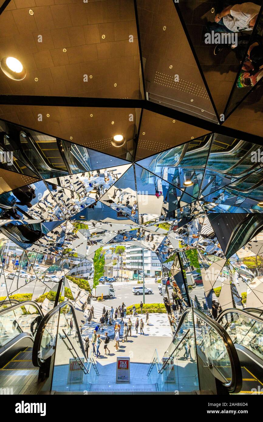 Hall of Mirrors entrance at the Tokyu Plaza building in Omotesando ...